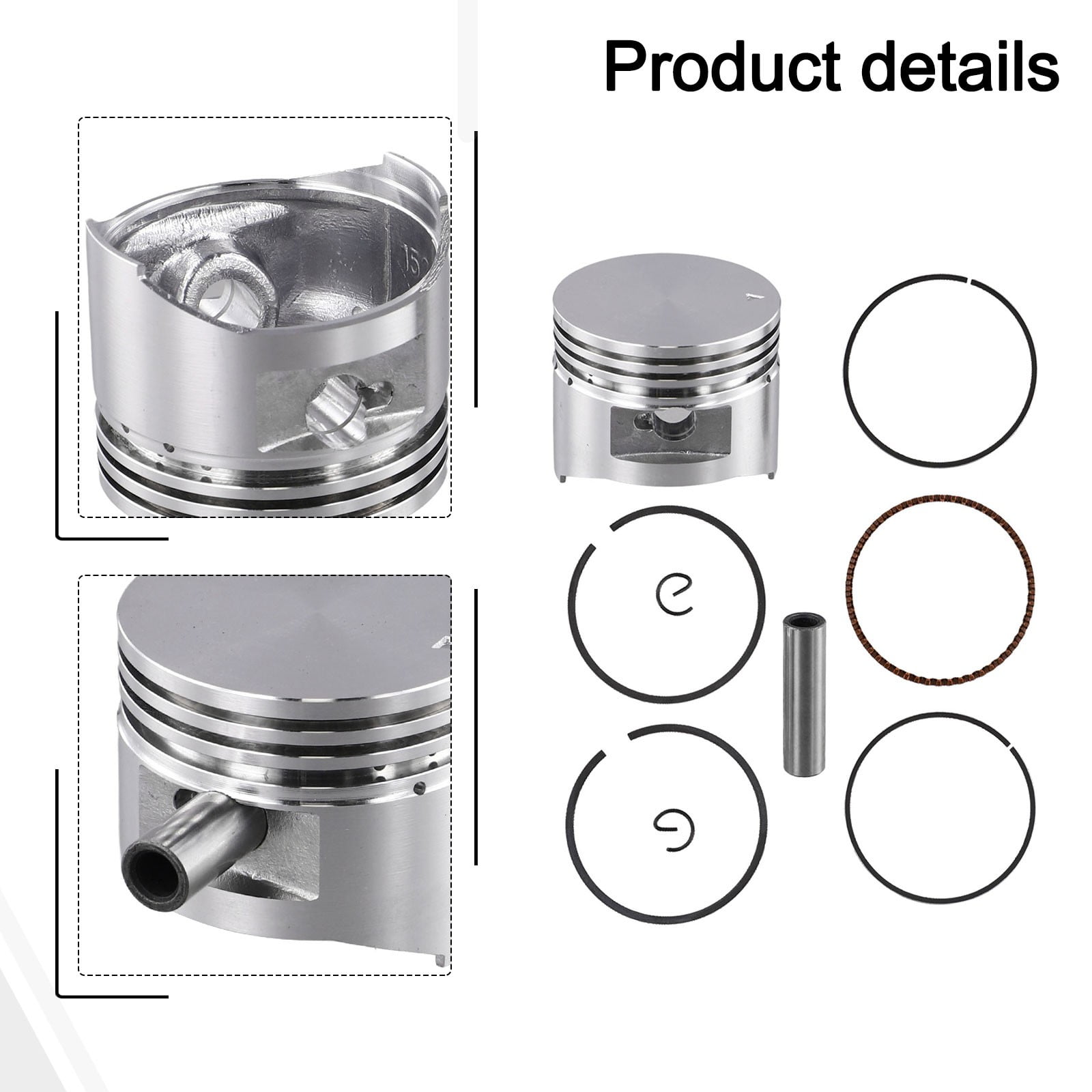High Performance Piston and Rings Set for Honda GX100 Engine ...