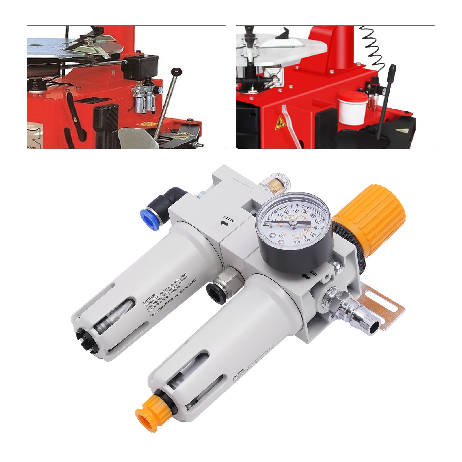 High-Performance Tire Changer with Oil-Water Separator, 145Psi Maximum ...