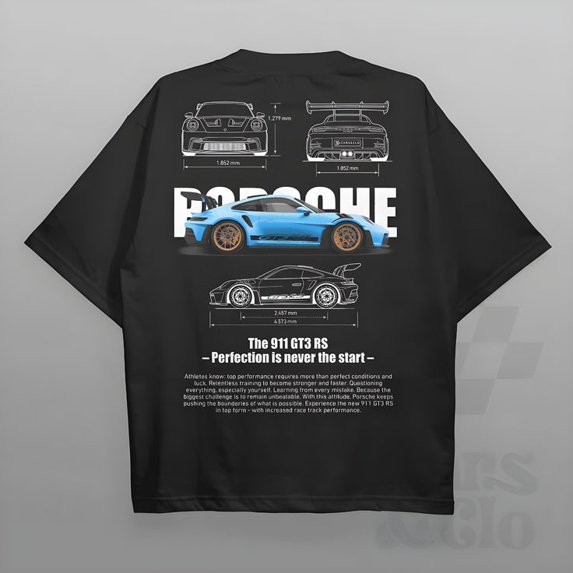 High-Performance Track Racer Blueprint Tee, Widebody Engineering ...