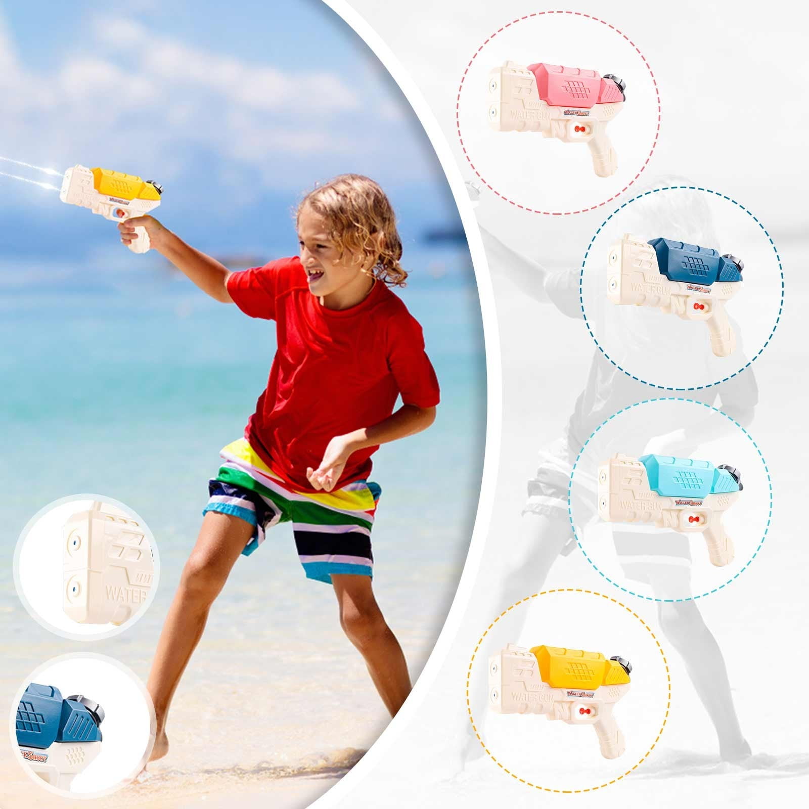 High-Performance Water Blaster Toy Gun for Kids and Adults Dual Nozzle ...
