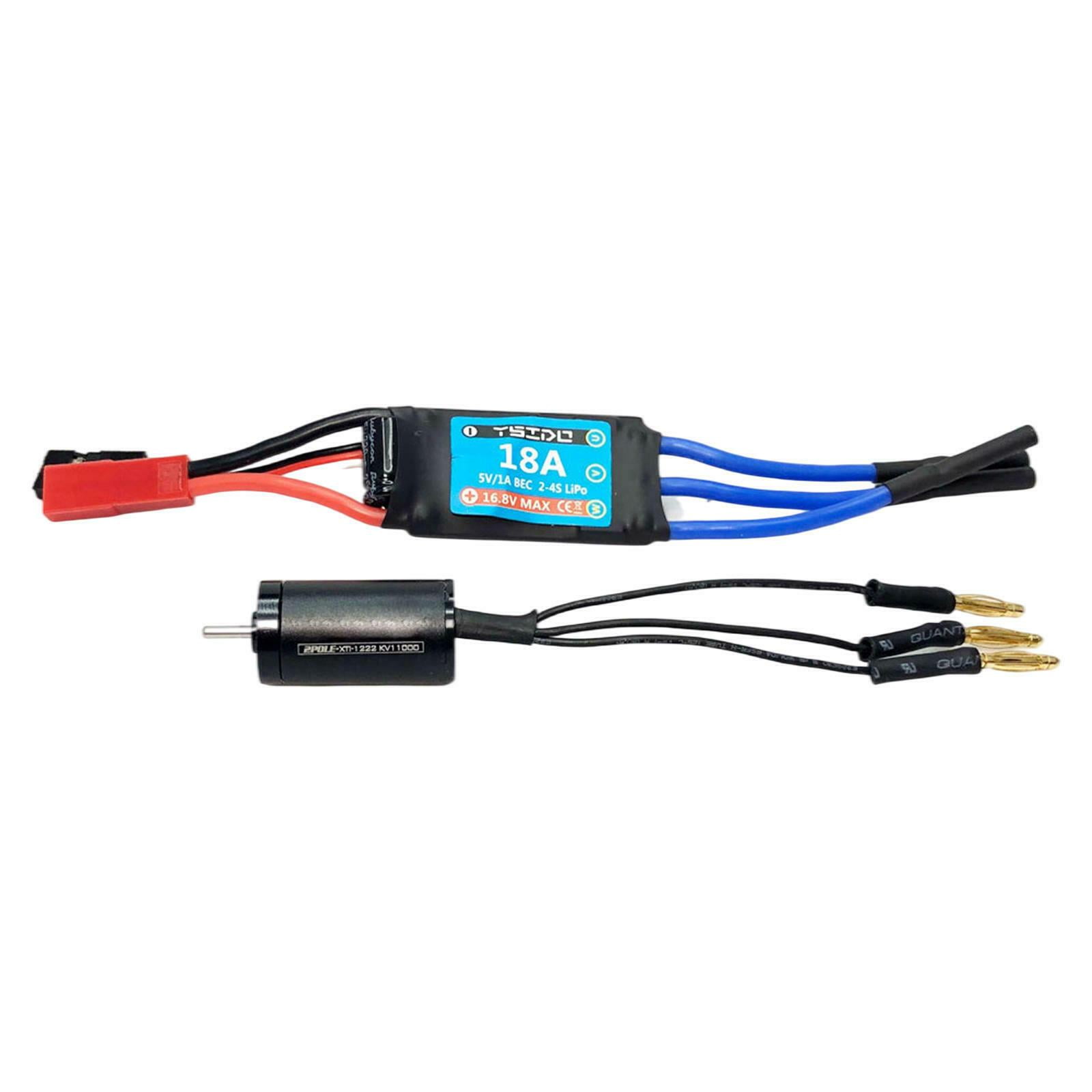 High Performance Waterproof 18A ESC + 11000KV 2 Poles Brushless Motor ...