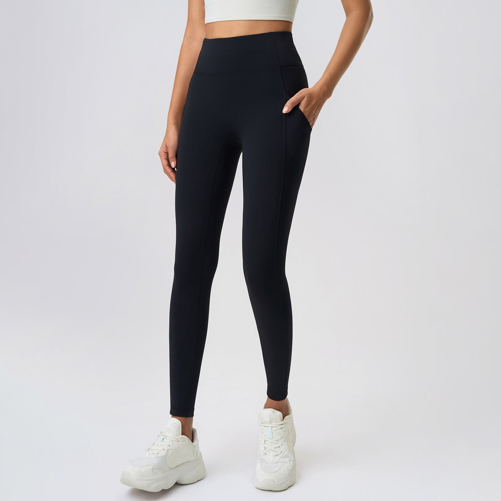 High Performance Yoga Pants With Side Pockets For Active And Fitness ...