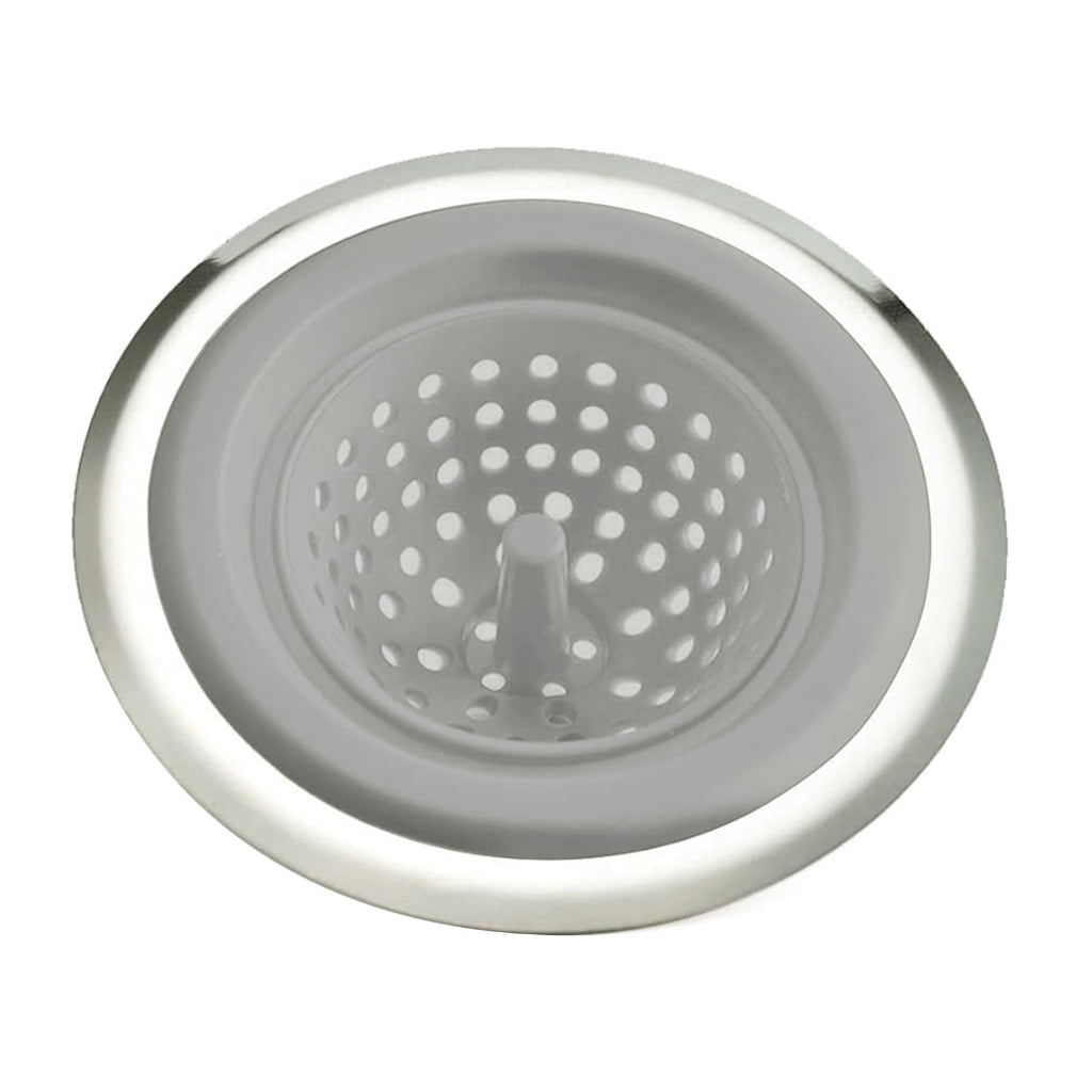 High Performances Kitchen Sink Strainer Rubber & Steel Food Waste ...