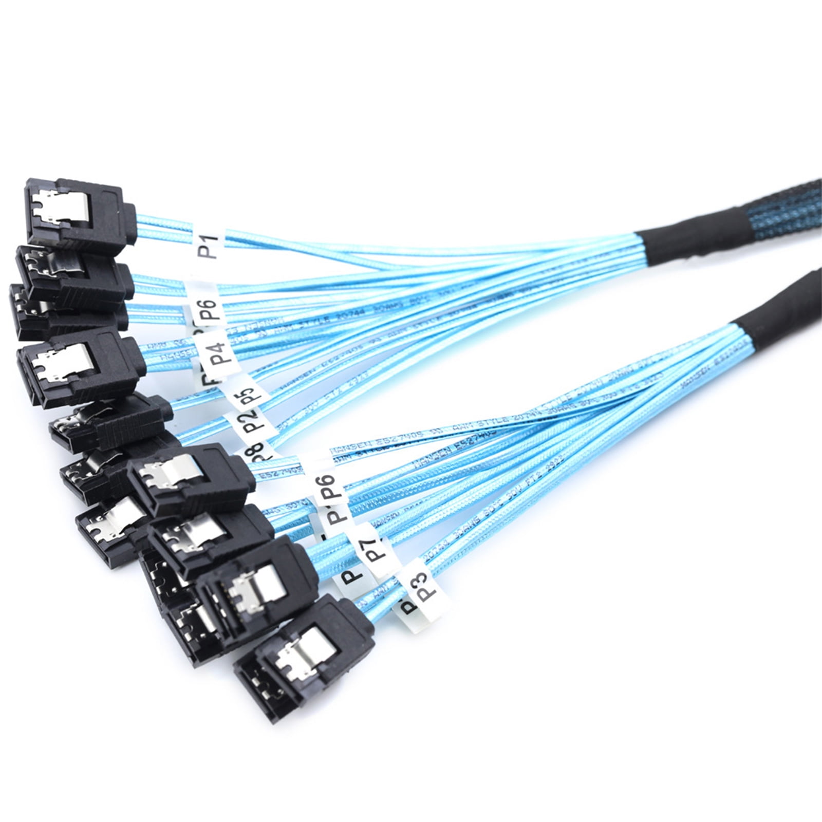 High Performances SataSAS Cable 8Pack 7Pin SATA3 to SATA3 Data Cable ...