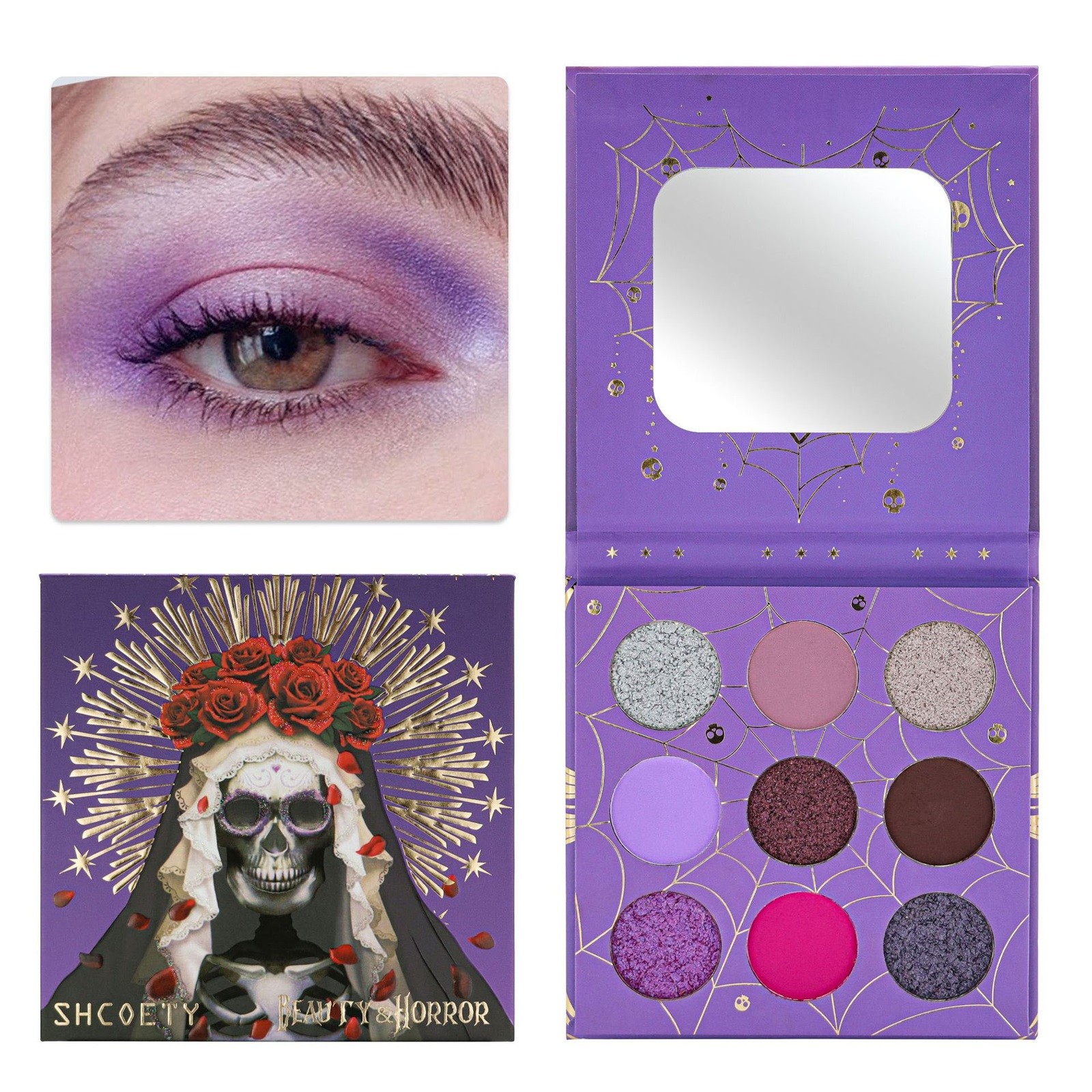 High Pigmented Eyeshadow Sets 5 Color Board Shadows Makeup Kit ...