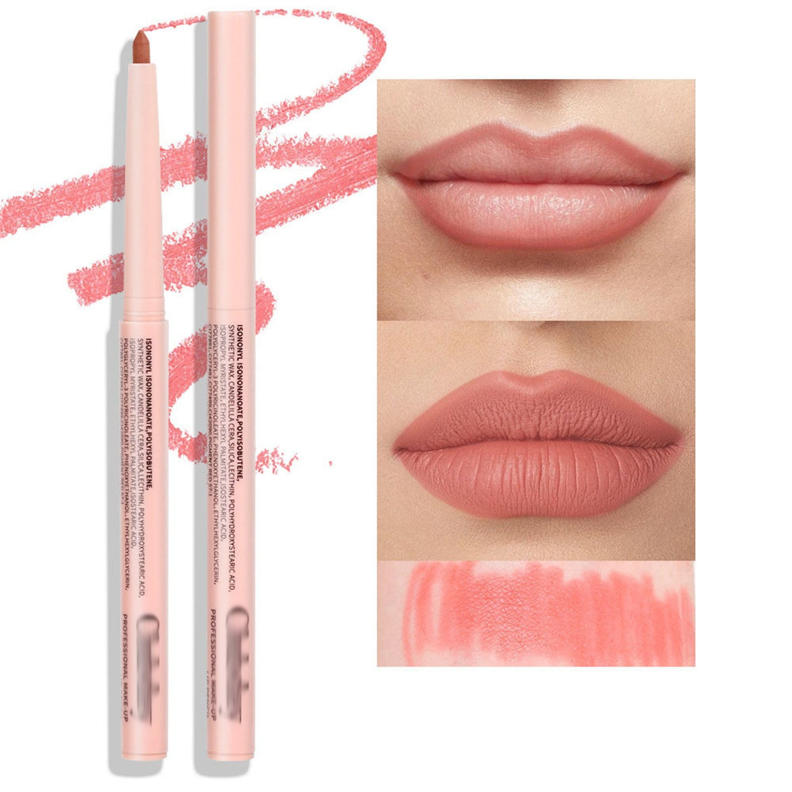 High Pigmented Lip Liner 6 Colors Creamy Velvet Lip Liner Rotate ...