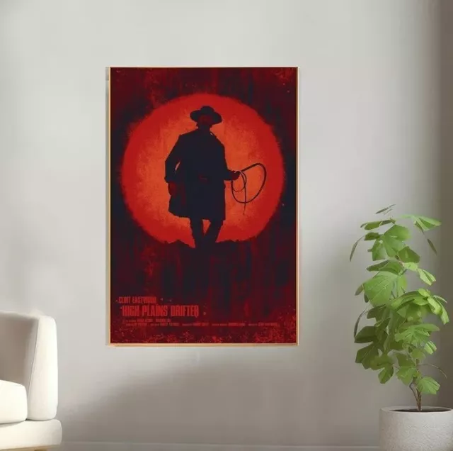 High Plains Drifter Movie Poster, Wall Art Painting Living Room Bedroom ...