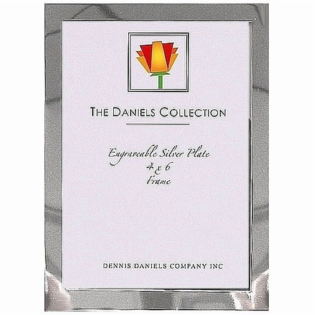 High-Polished Engraveable Silverplate one-half inch-inch border 4x6 ...