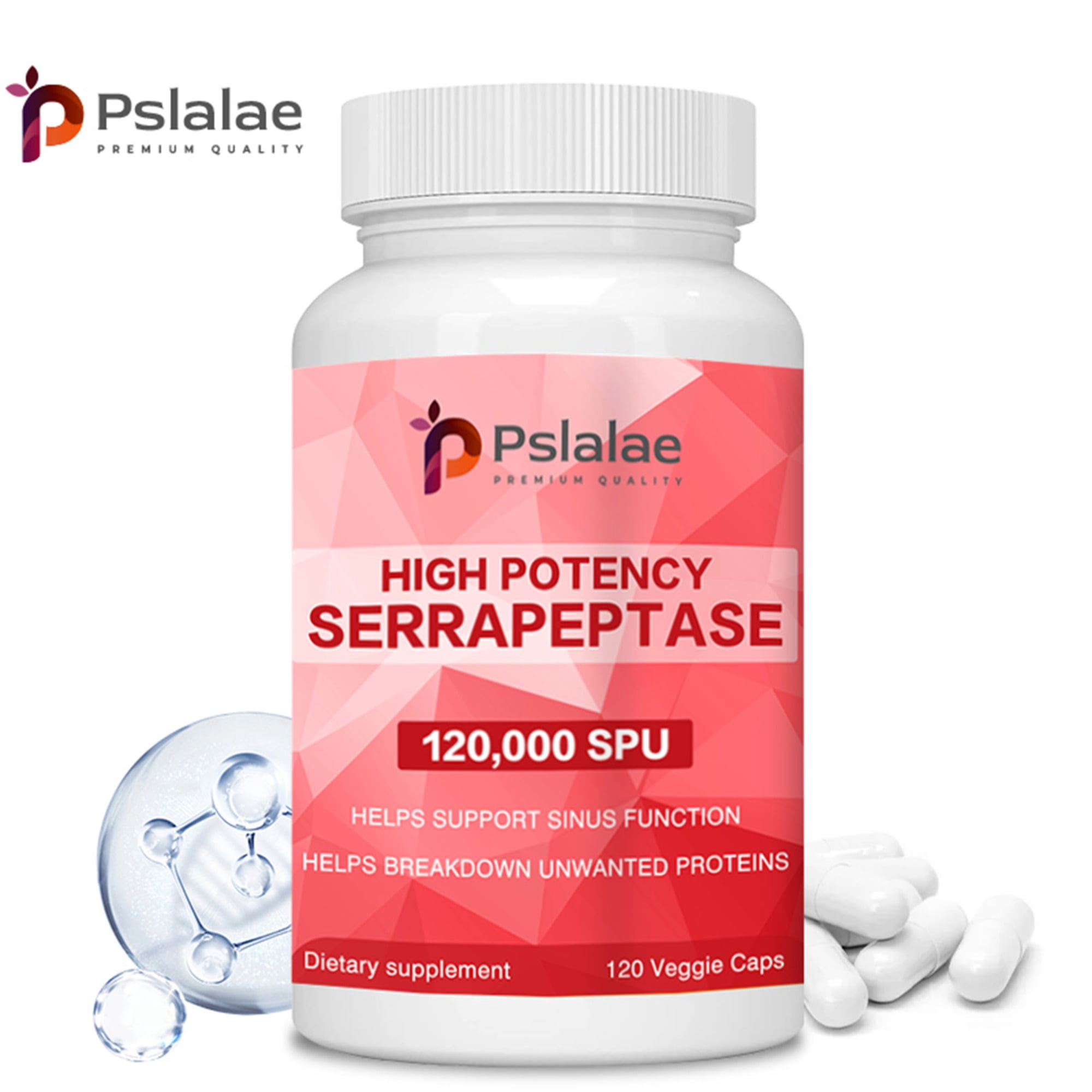 High Potency Serrapeptase Capsules - Supports Sinus Health, Enhance ...
