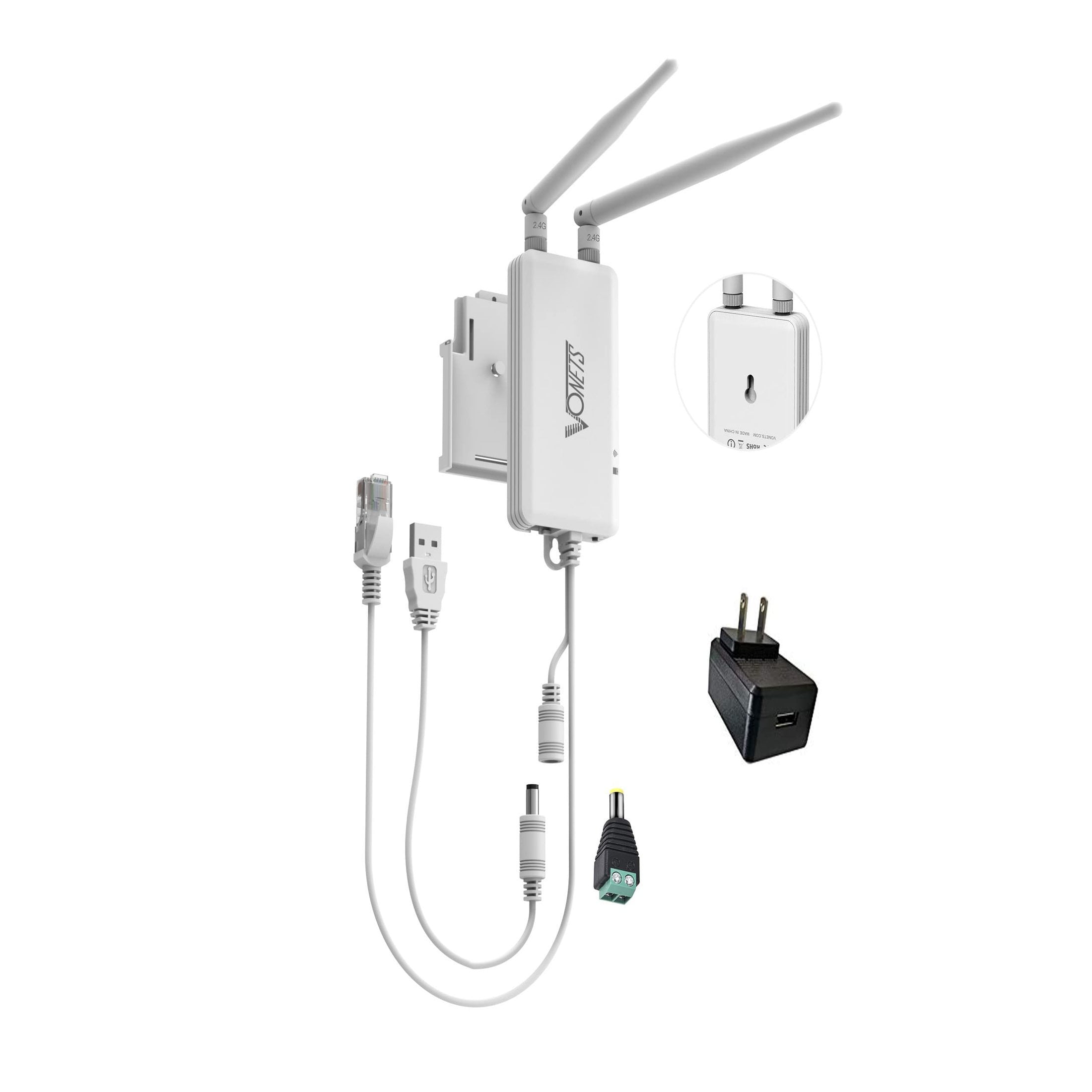 High Power 2.4G 300Mbps WiFi Bridge Ethernet Repeater Signal Booster ...