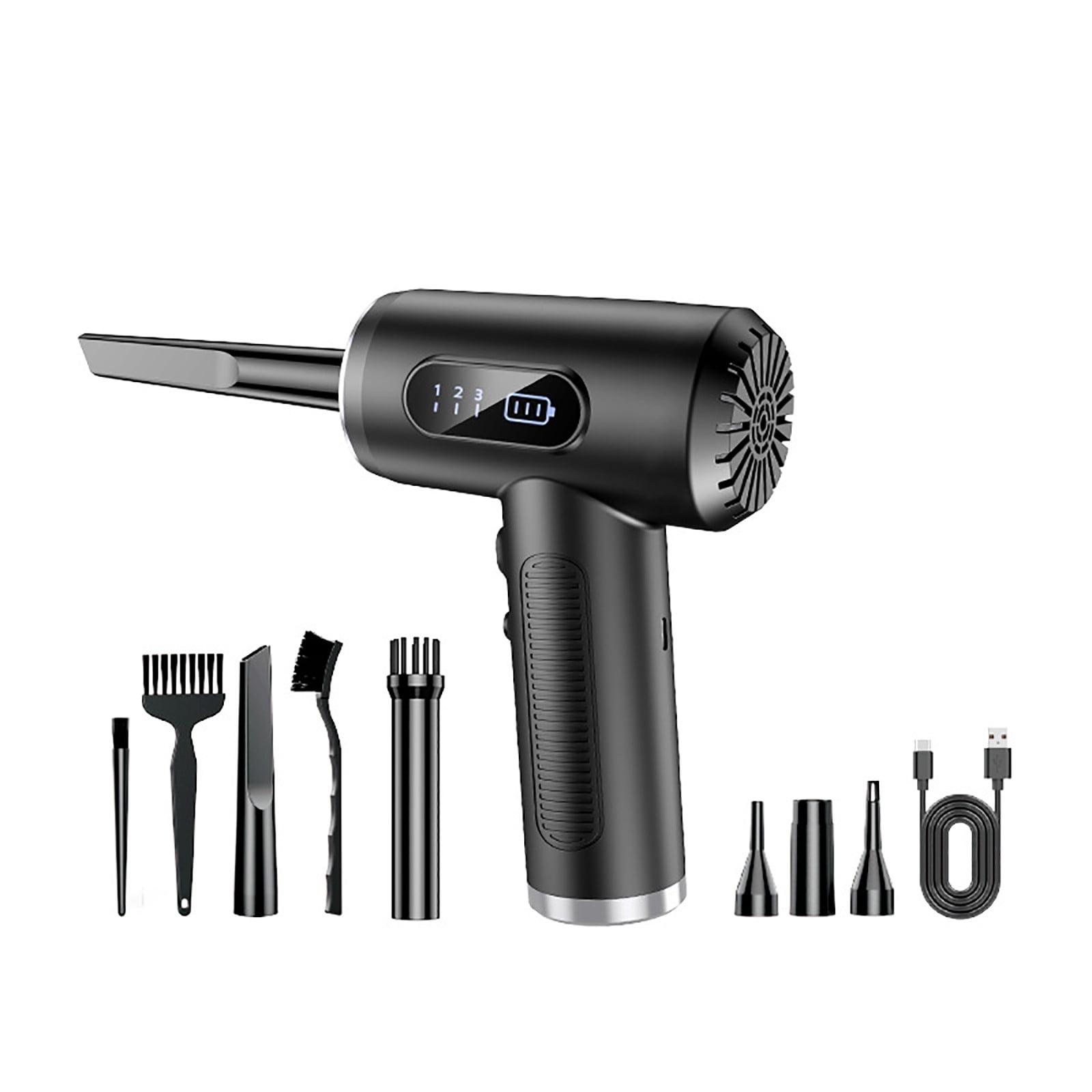 High Power Adjustable 100000RPM Duster with LED Light and USB C Fast ...