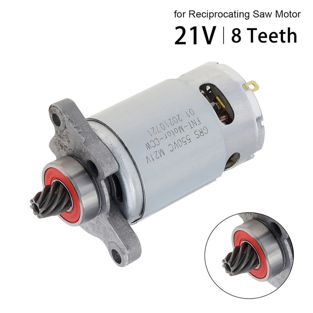 High Power DC Motor, RS550 Motor 60-120W, Conical Gear 8 Teeth, Metal ...