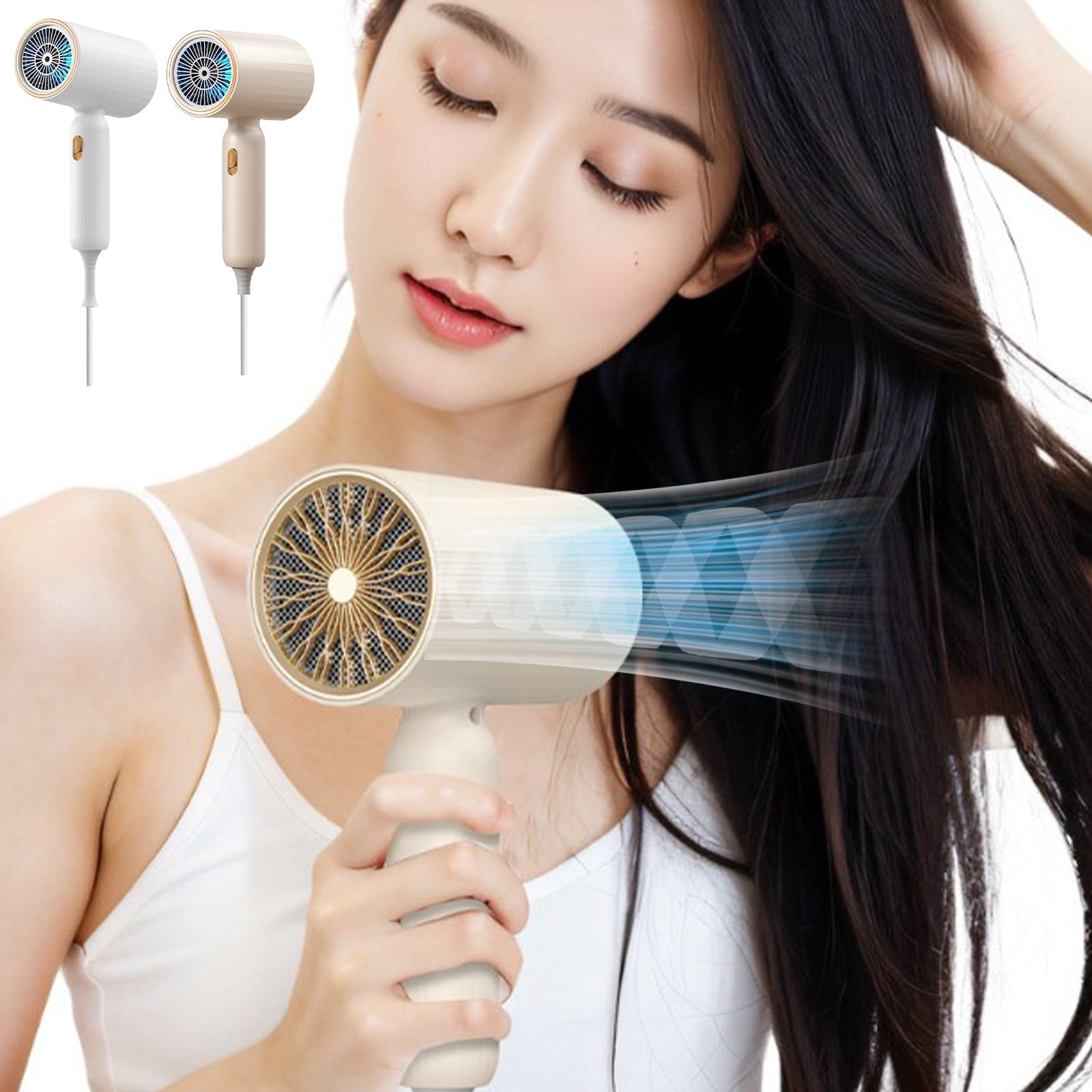 High Power Hair Dryer 2000W | Household & Salon Hot Wind Comb | Silent ...