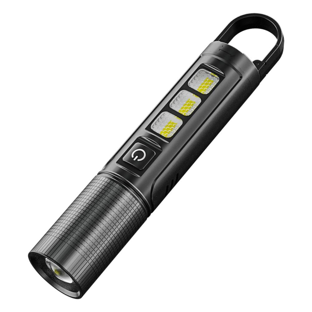 High-Power LED Flashlight Super Bright Torch USB-Rechargeable Work ...