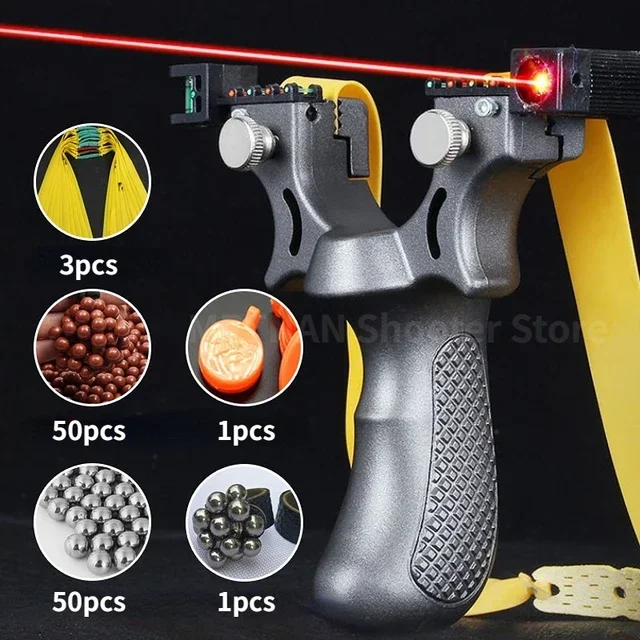 High-Power Laser Aiming Slingshot Resin Outdoor Sports Hunting Shooting ...
