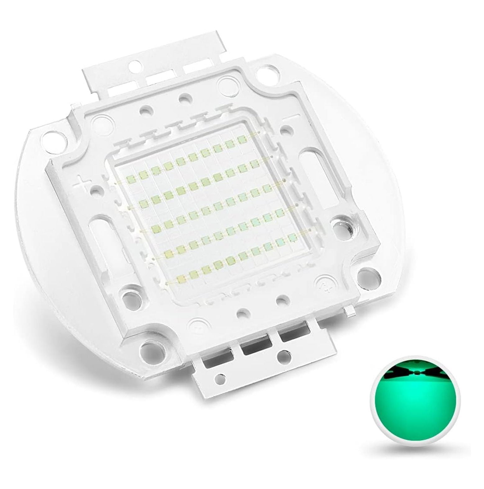 High Power Led Chip 50W Cyan (490nm / 1500mA / DC 30V - 34V / 50 Watt ...