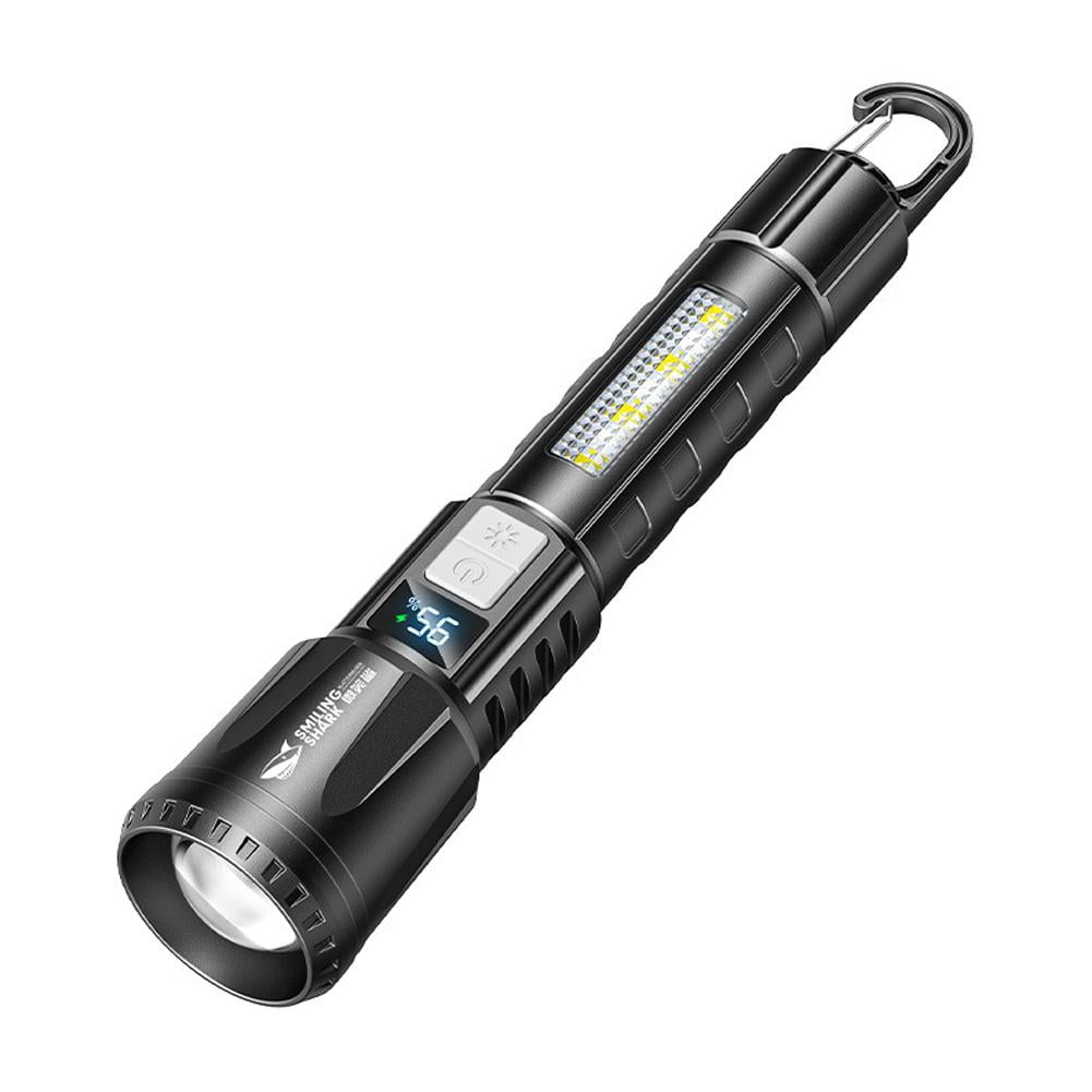 High Power Led Flashlight Hook Tactical Emergency Spotlights Telescopic ...