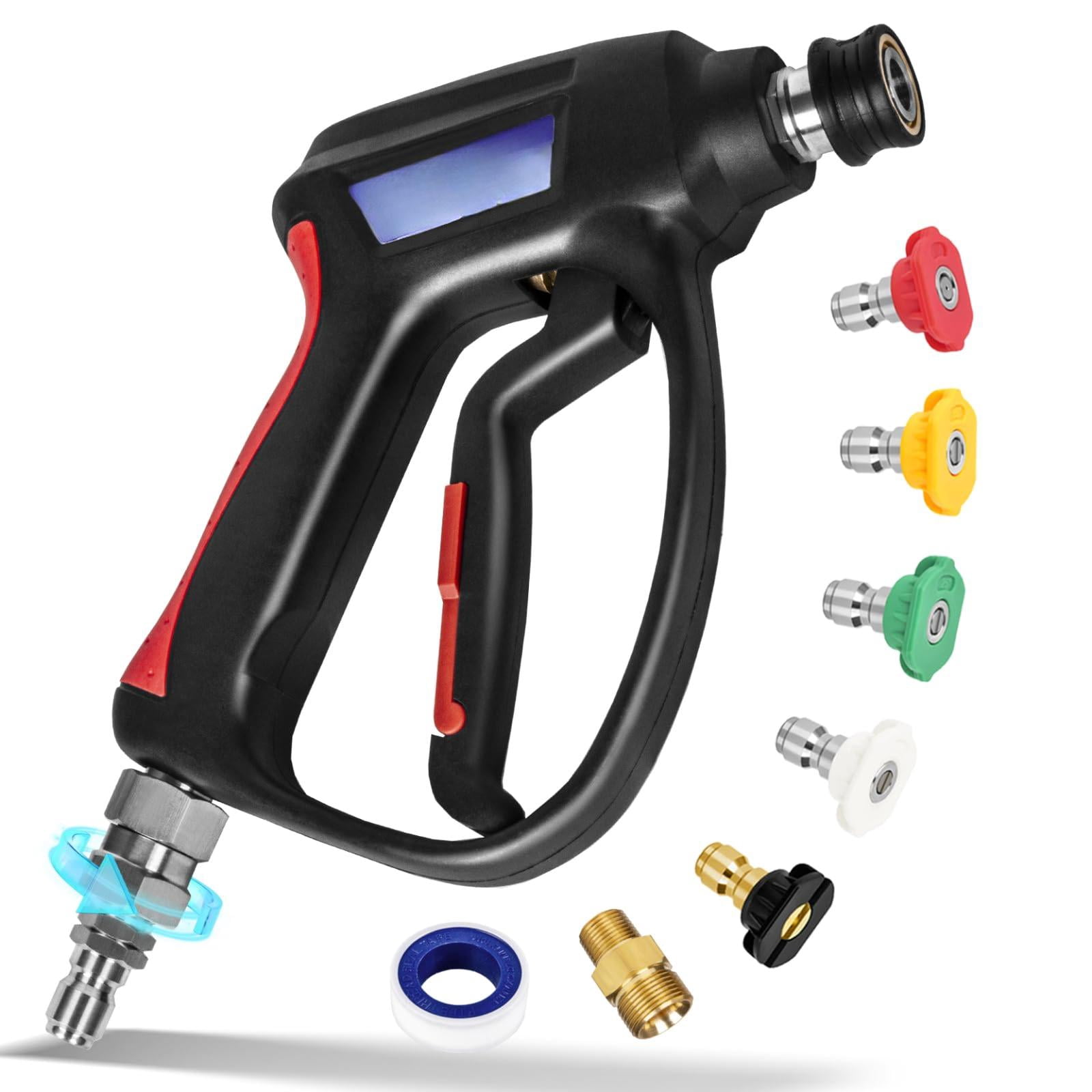 High Power Pressure Washer Attachment with Swivel, 5 Nozzle Tips, 5000 ...