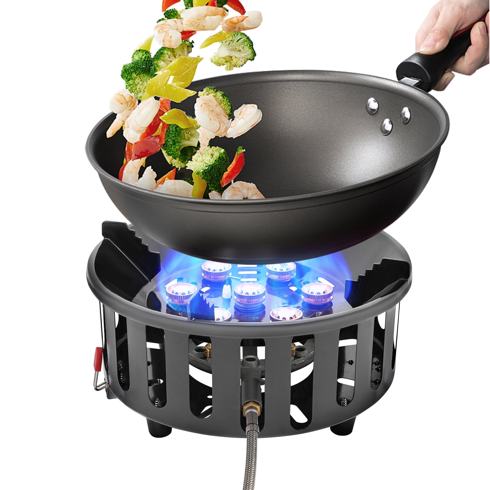 High-Power Propane Gas Stove, 71654.97BTU/h, One-Touch Ignition ...