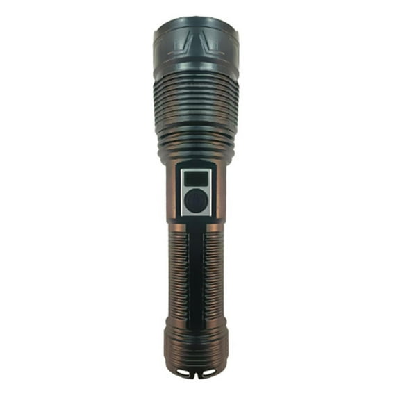 High Power Rechargeable Flashlight with Zooms Focus and Long Range ...