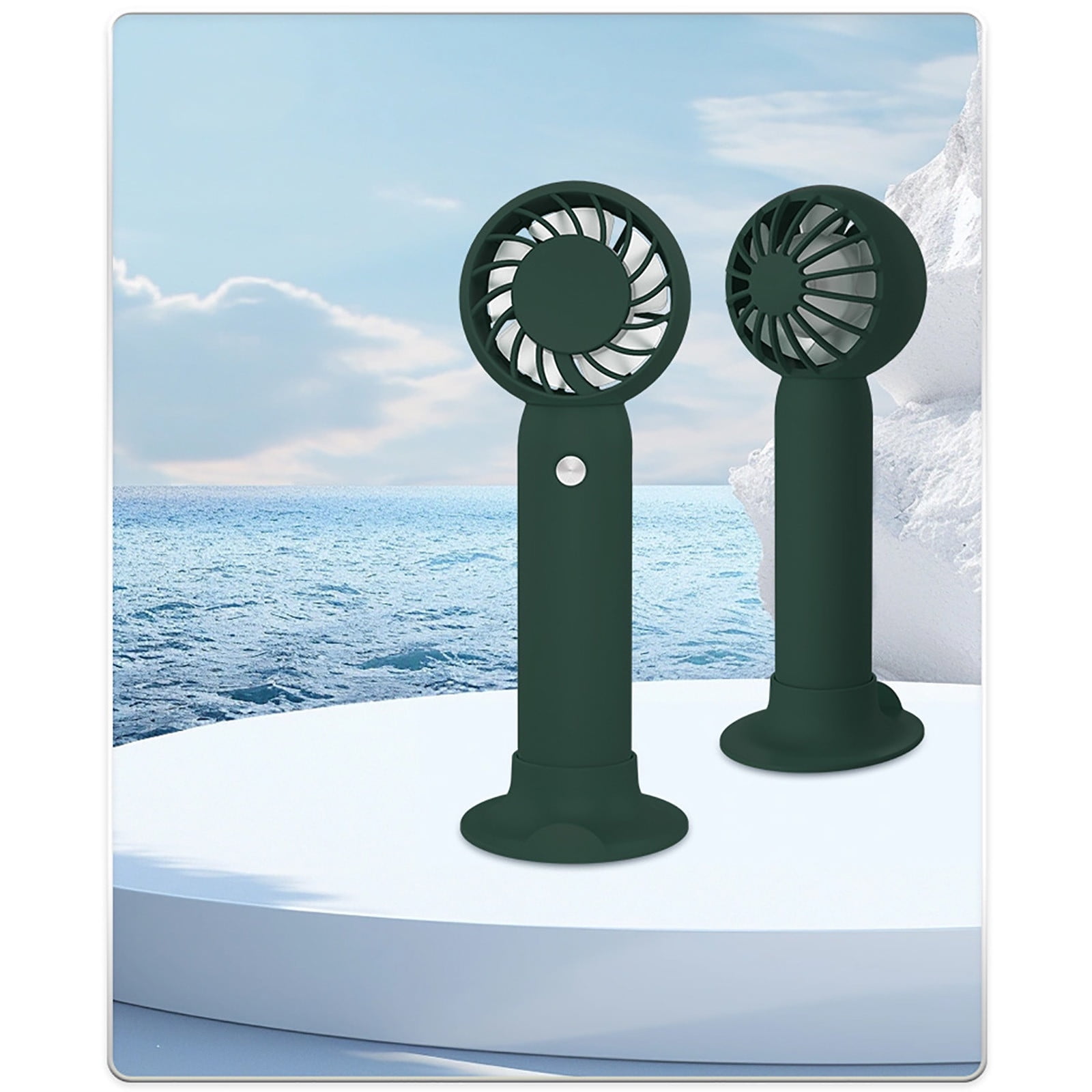 High Power Turbo Mini Fan, USB Desktop Handheld, 10-Speed Adjustable ...