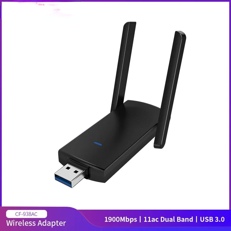 High Power USB3.0 Wireless Network Card RTL8814AU WiFi Adapter Long Range 2dBi Antenna Support ...