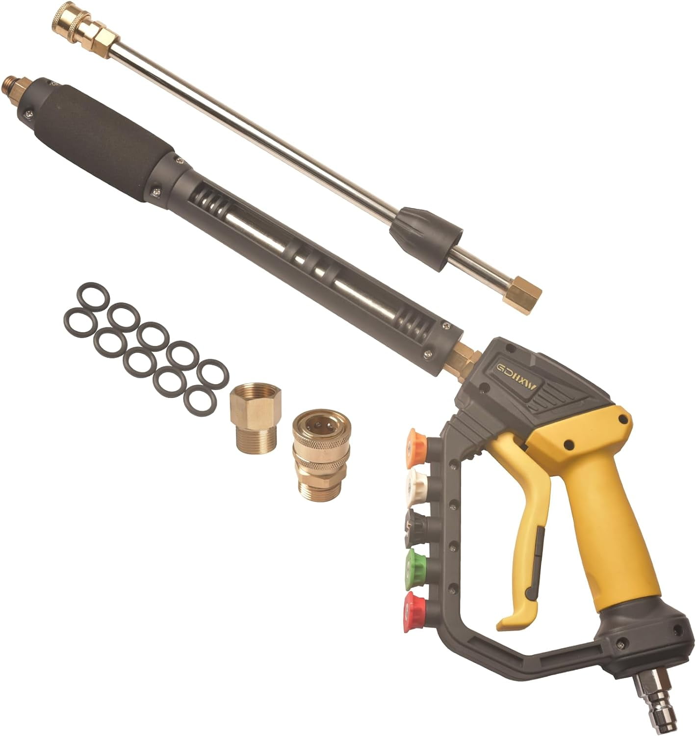 High Power Washer Gun,Adjustable Pressure Washer Gun with Extension ...