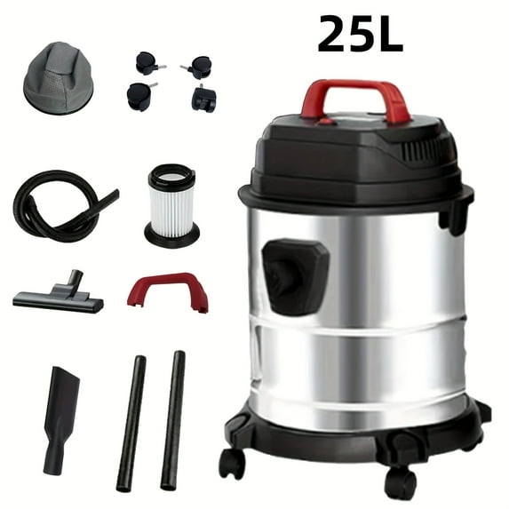 High-Power Wet/Dry Vacuum Cleaner, Strong Suction, Bucket Design ...