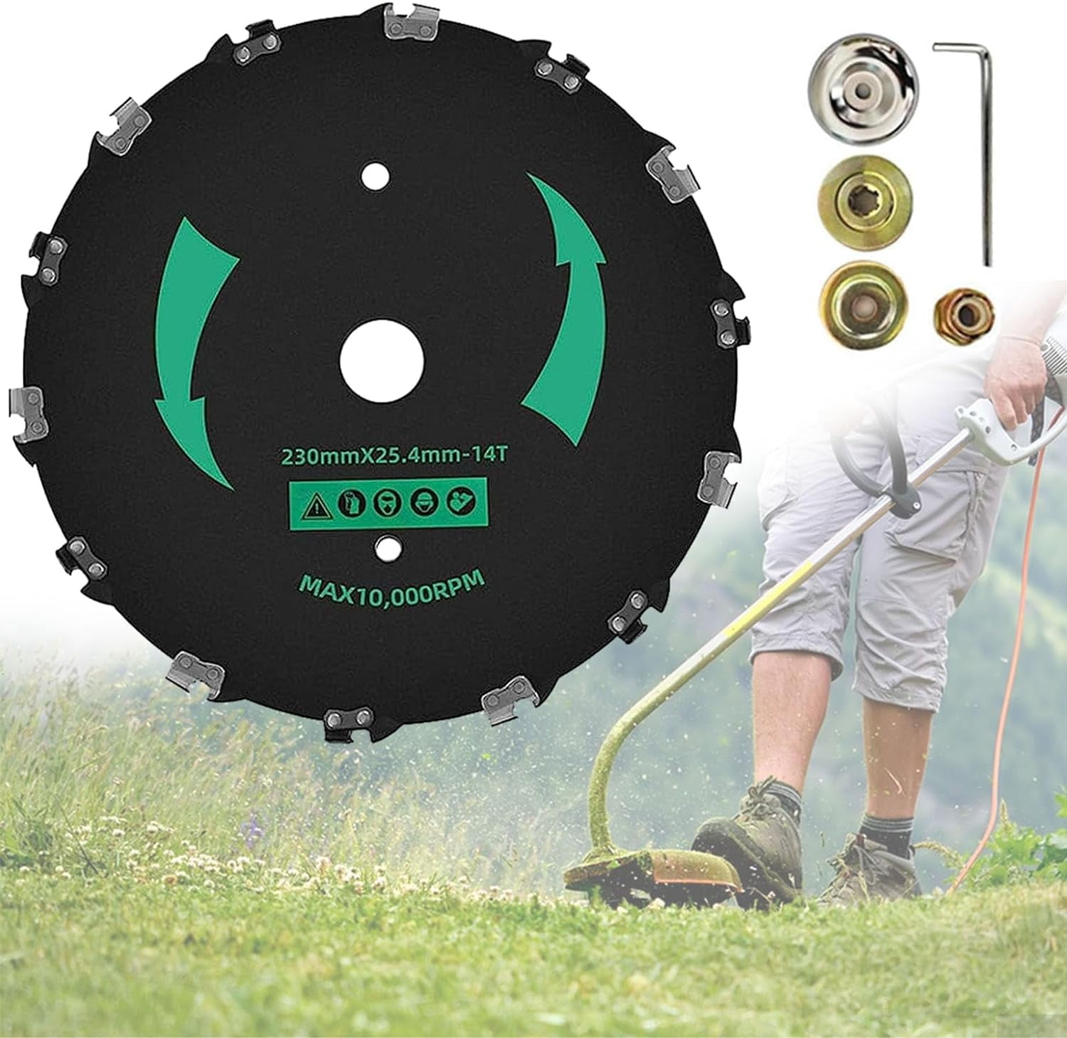 High Powered Grass Cutter, 2024 NEW Universal 9 inchs Steel Grass ...