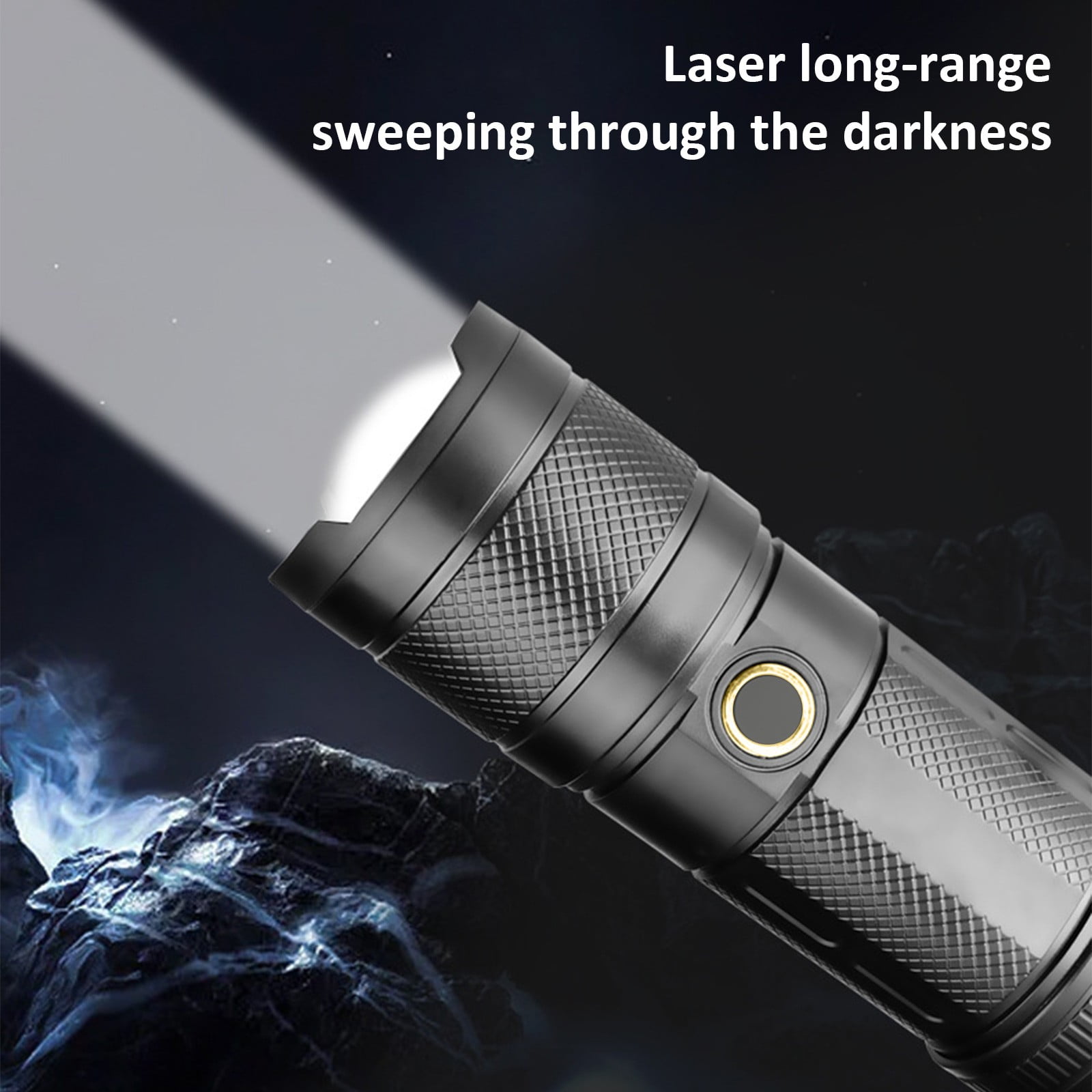 High Powered Long Range Focusable Flashlight XHP50 Pocket Torch ...