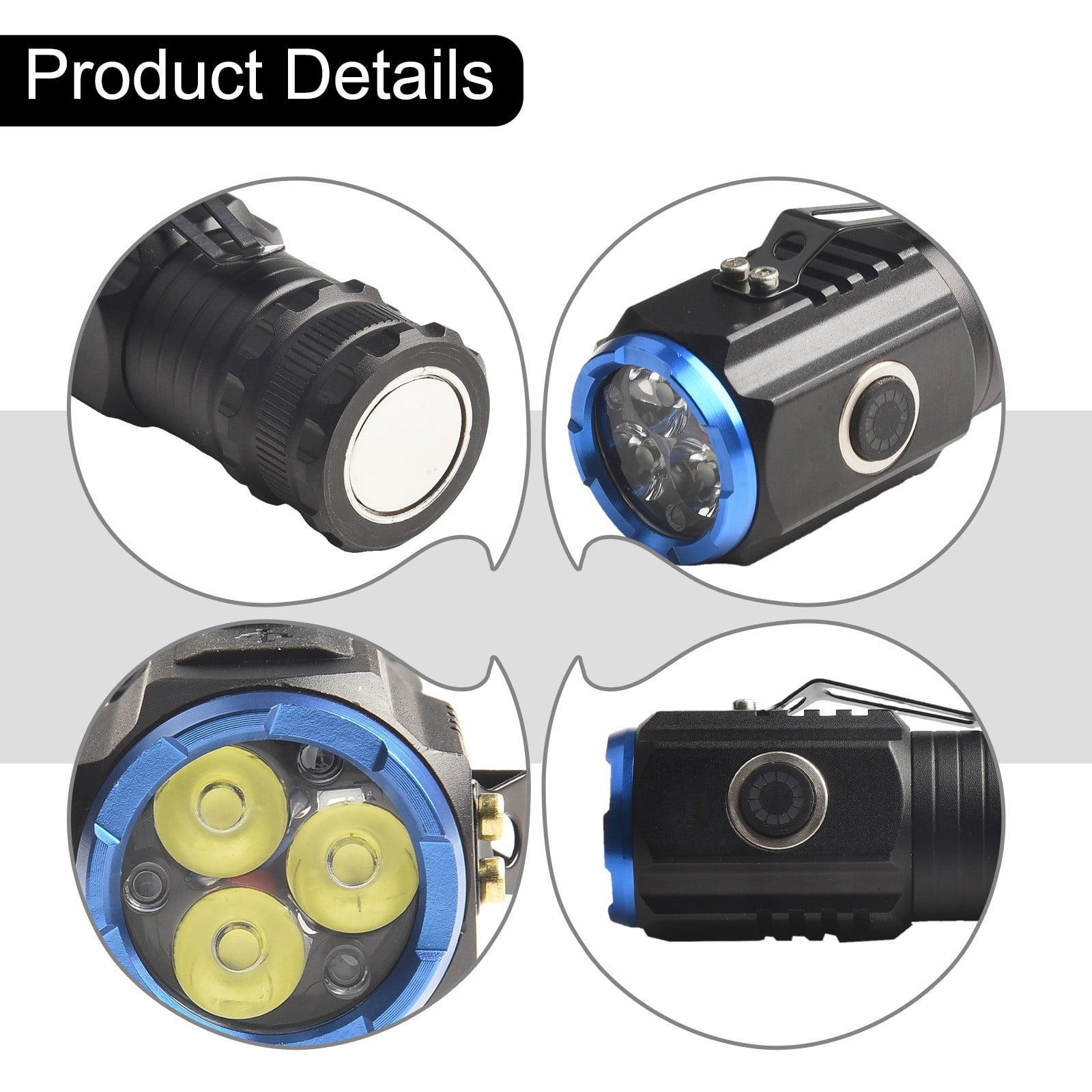 High Powered Torches Super Bright Rechargeable Pocket Torches Long Shot ...
