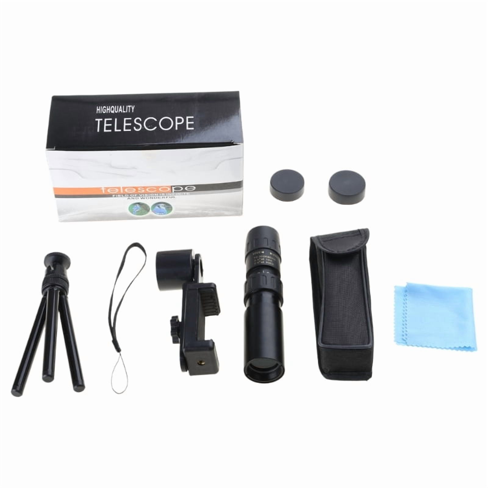 High Powered Zoom Monocular 300x40mm Portable BAK4Prism for Smartphones ...