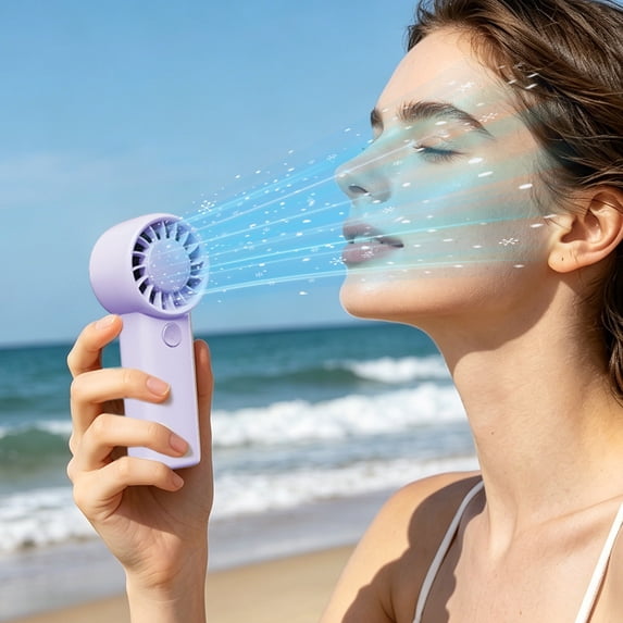 High Powerful Handheld Fan, 3 Gear Wind Precise Turbo Personal Cooling ...