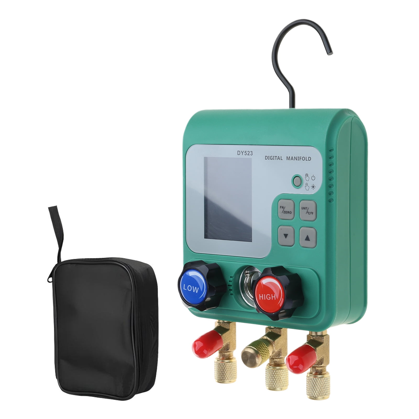 High Precise Car Air Conditioning Refrigerants Pressure Gauge with LED ...