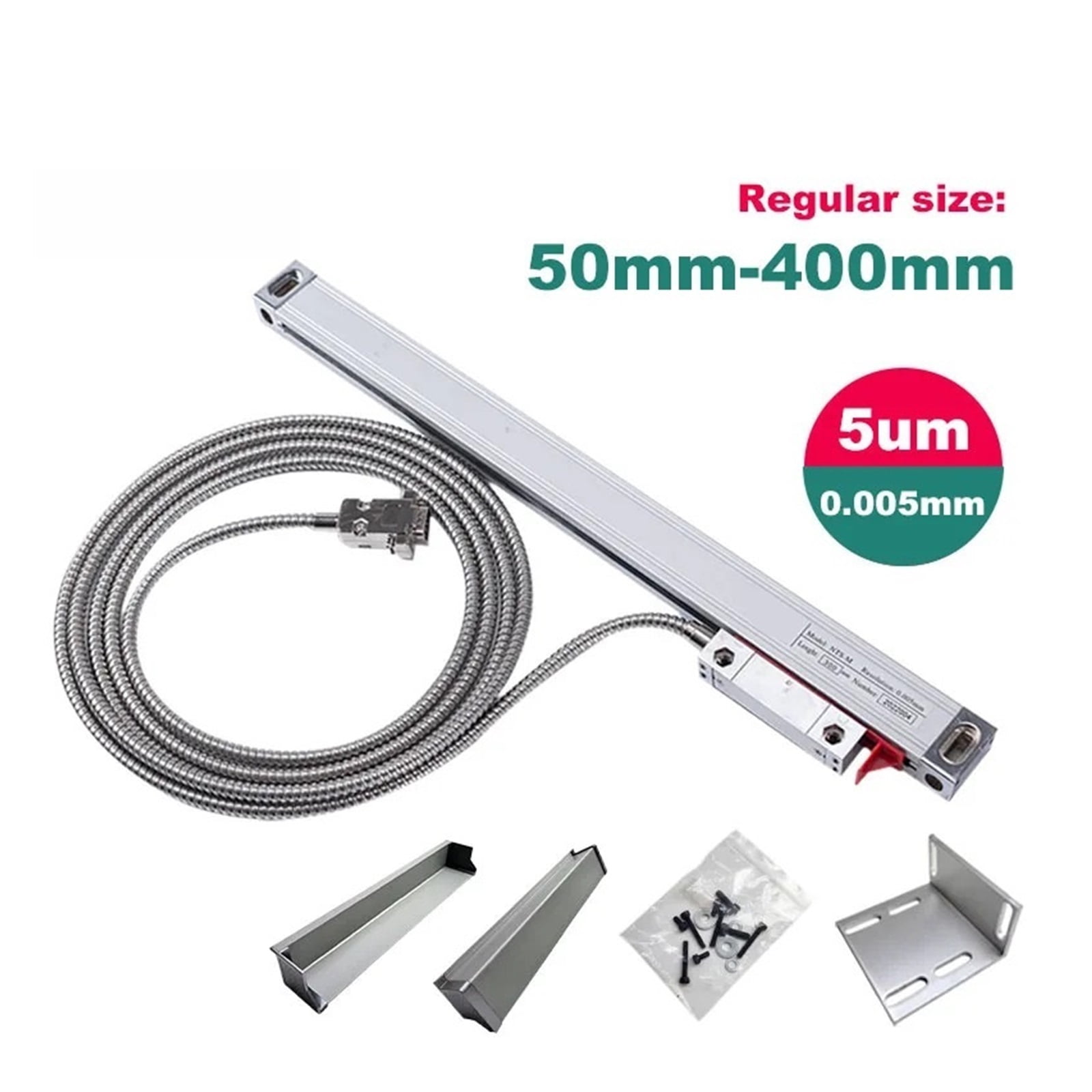 High Precision 0.005mm Milling Lathe Grinder DRO Linear Glass Scale 100 ...