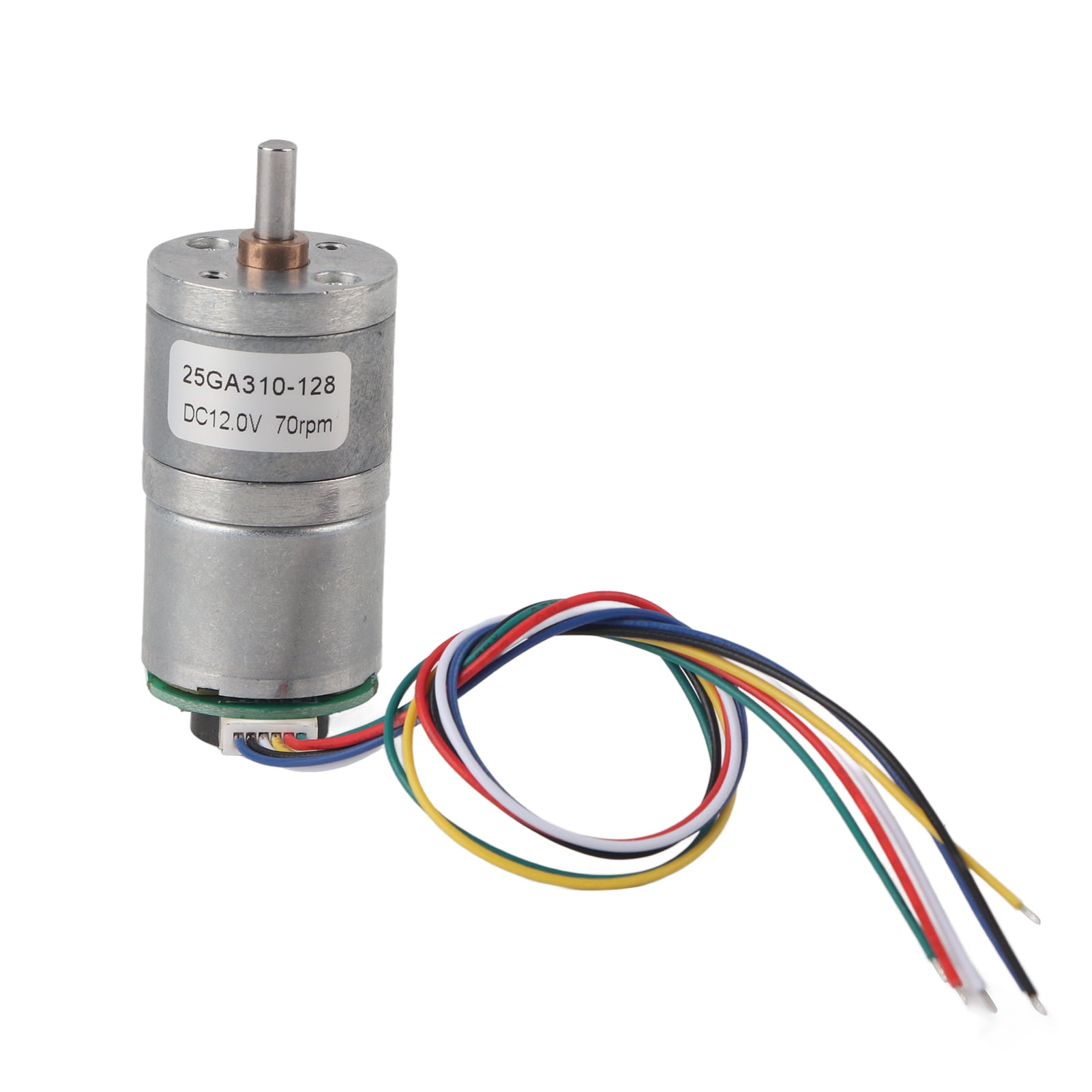 High-Precision 128 DC Encoder Gear Motor, 12V 70RPM Metal Speed ...