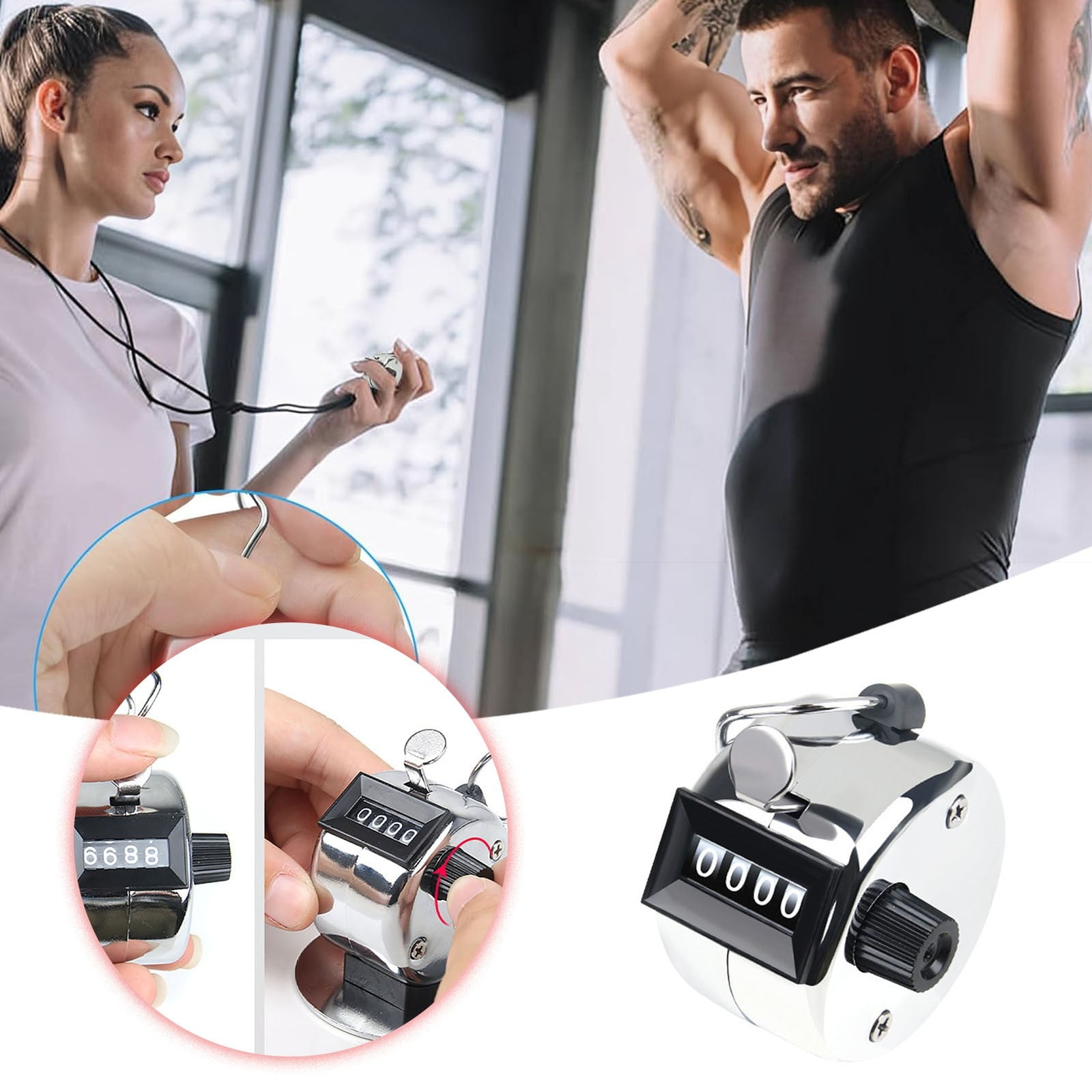High-Precision 4 Digit Mechanical Handheld Counter for Coaching and ...