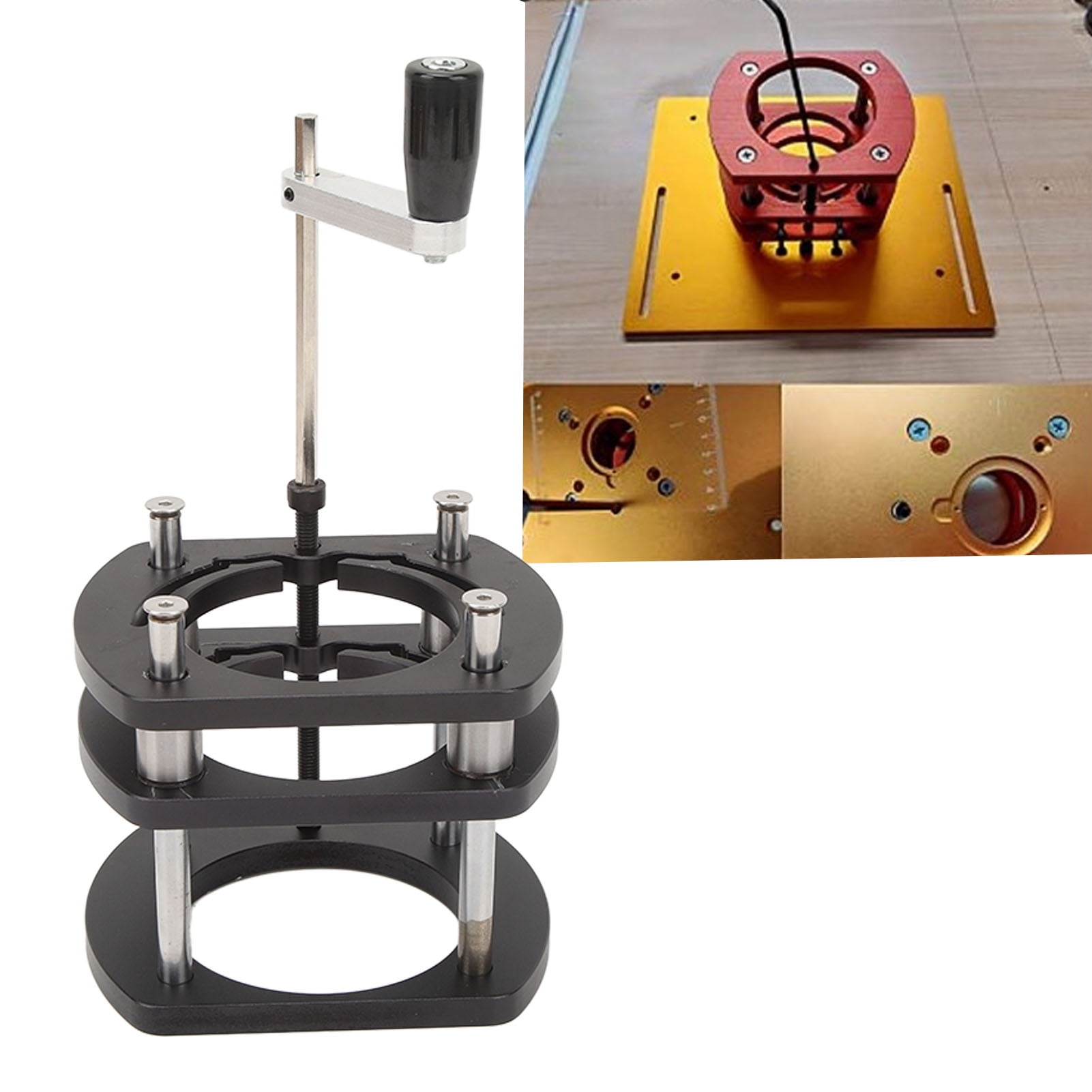 High-Precision Aluminum Alloy Router Lift System with 4 Jaw Clamping ...