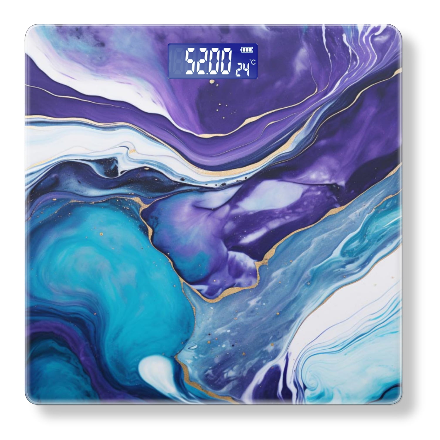 High Precision Body Weight Scale Smart Bathroom Scales with Large LCD ...