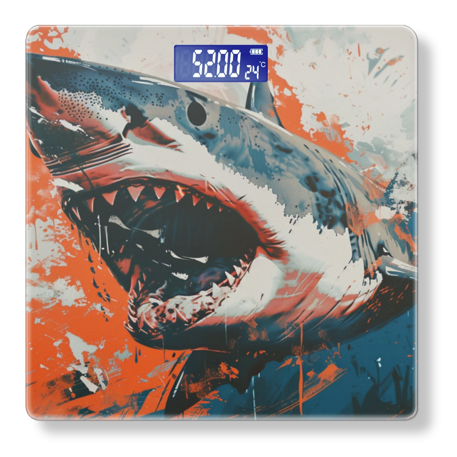 High Precision Body Weight Scale Smart Bathroom Scales with Large LCD ...