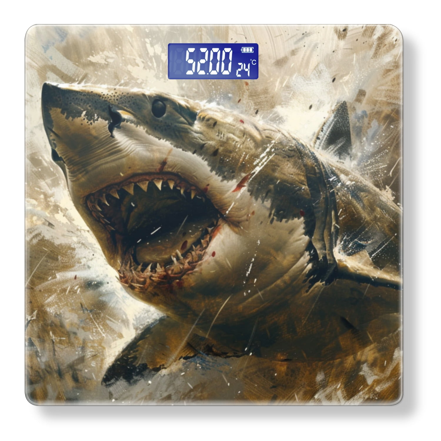 High Precision Body Weight Scale Smart Bathroom Scales with Large LCD ...