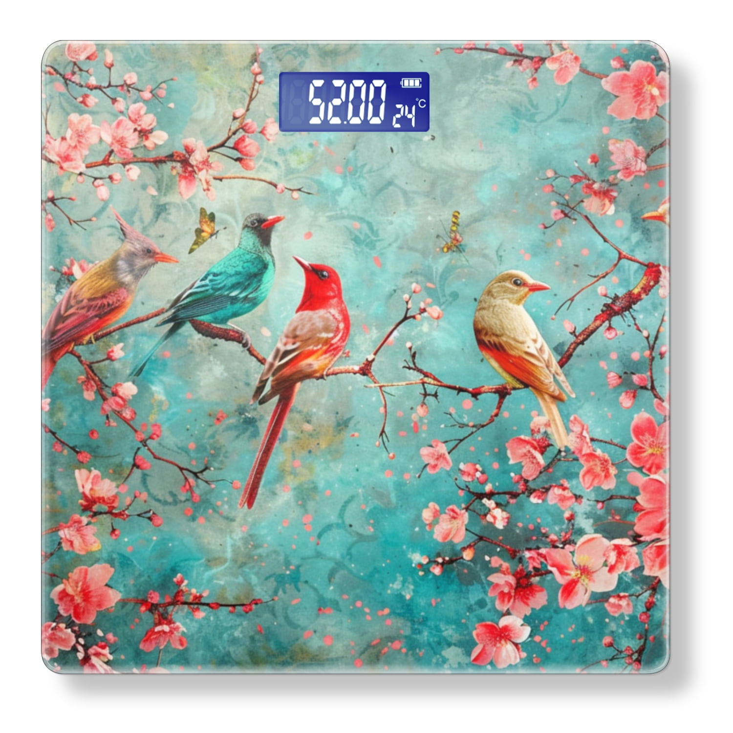 High Precision Body Weight Scale Smart Bathroom Scales with Large LCD ...