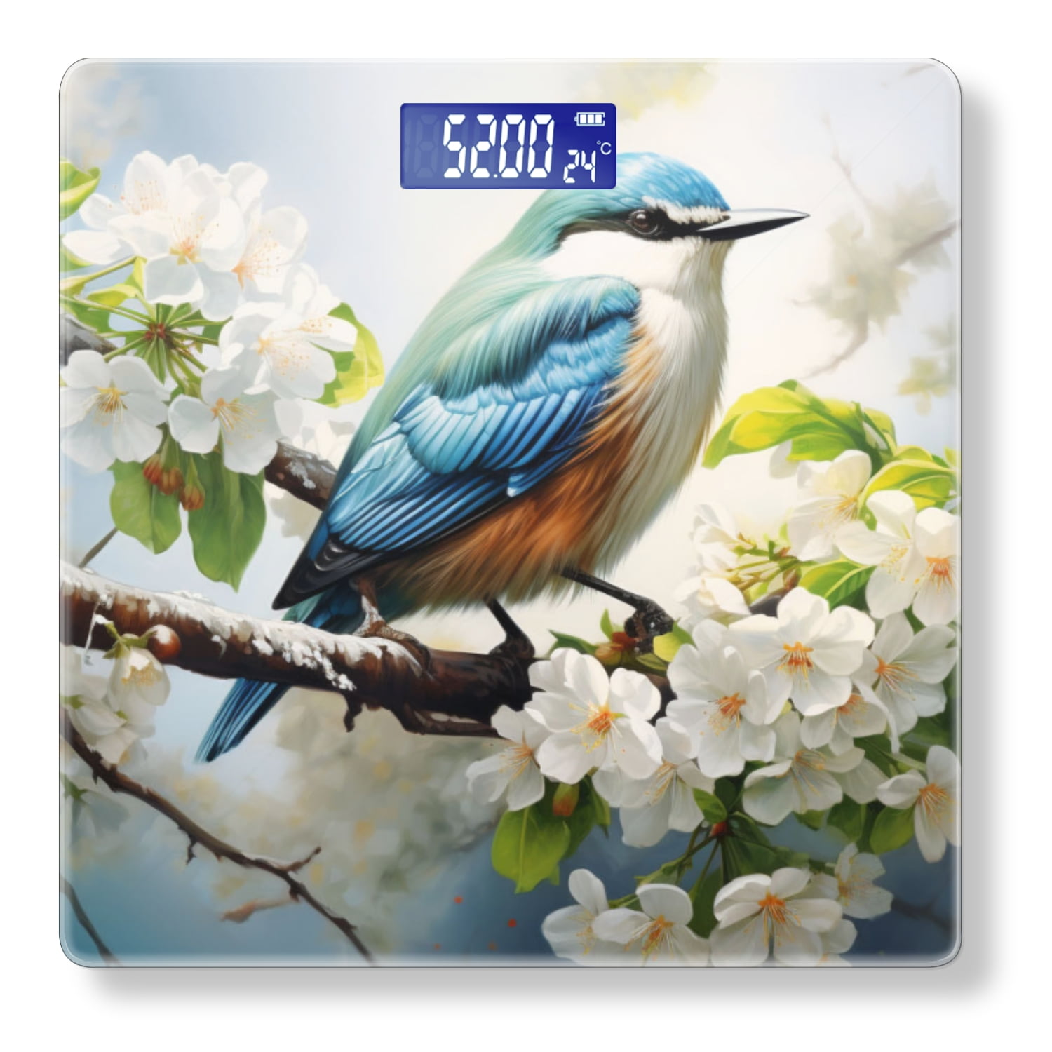 High Precision Body Weight Scale Smart Bathroom Scales with Large LCD ...