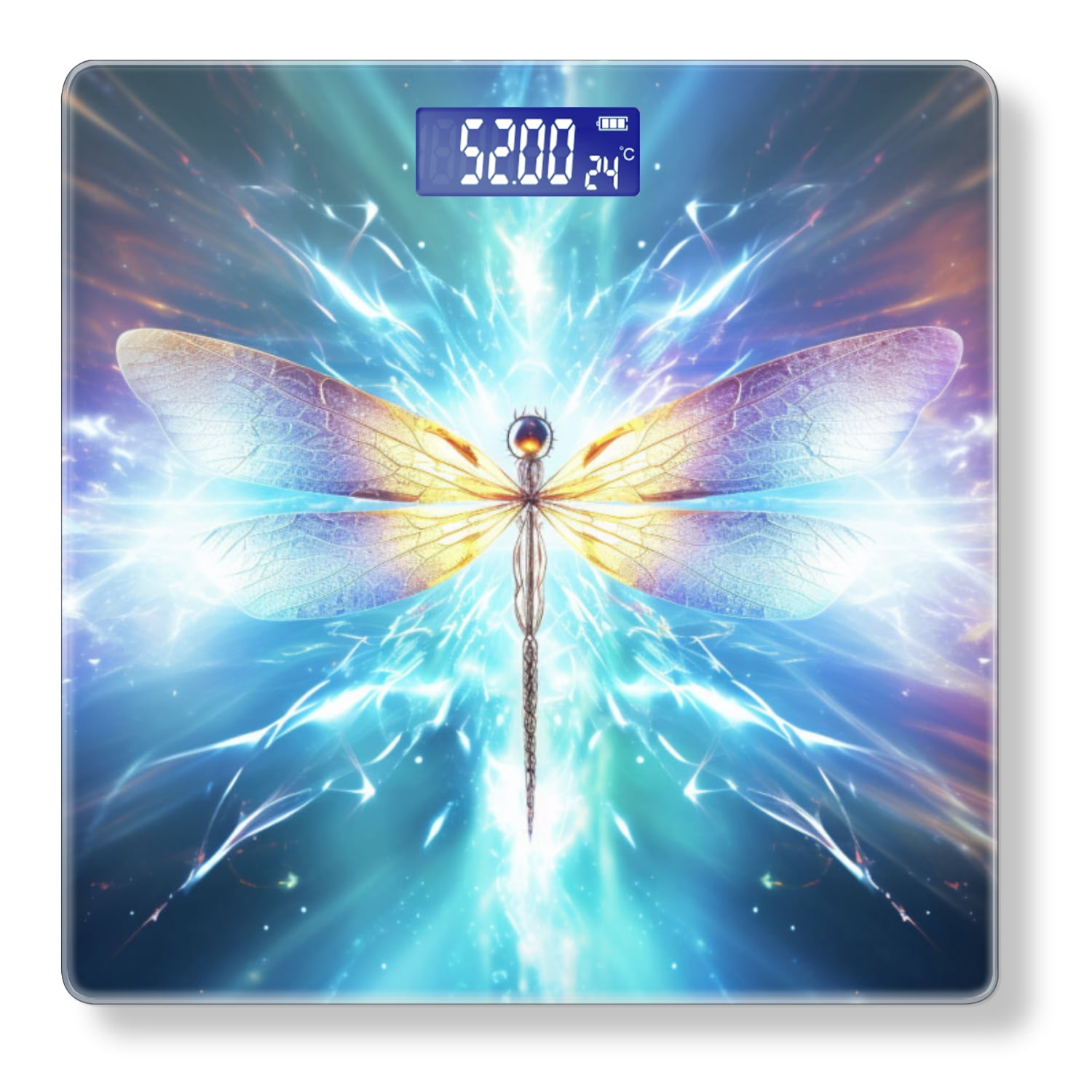 High Precision Body Weight Scale Smart Bathroom Scales with Large LCD ...