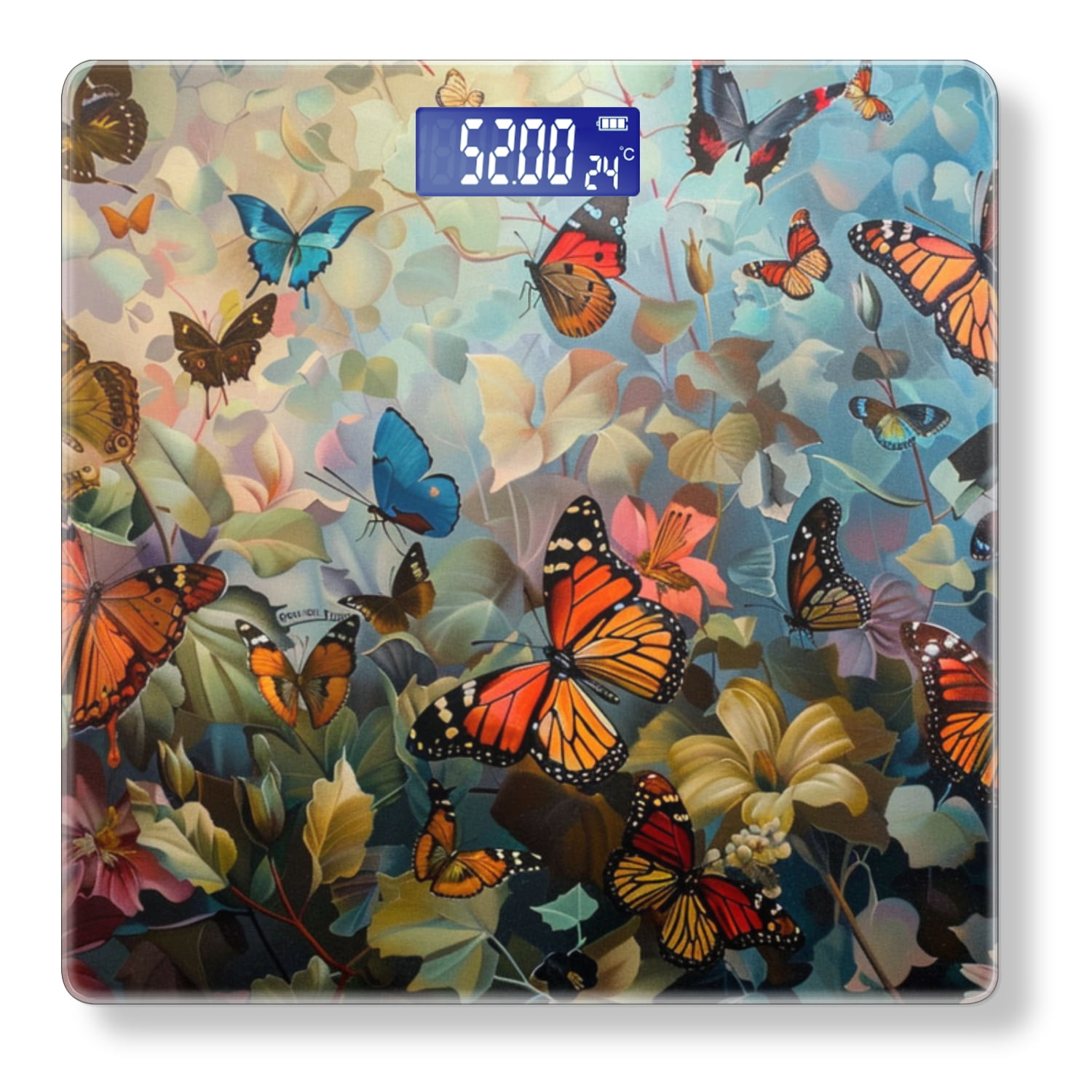 High Precision Body Weight Scale Smart Bathroom Scales with Large LCD ...