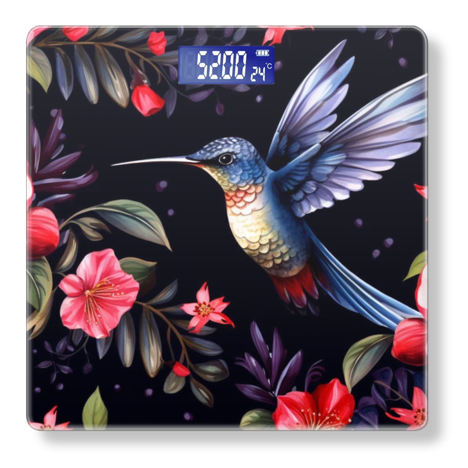 High Precision Body Weight Scale Smart Bathroom Scales with Large LCD ...