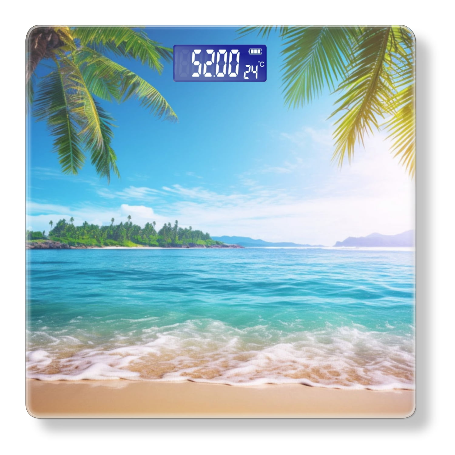 High Precision Body Weight Scale Smart Bathroom Scales with Large LCD ...