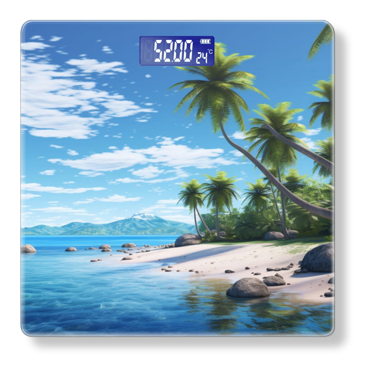 High Precision Body Weight Scale Smart Bathroom Scales with Large LCD ...