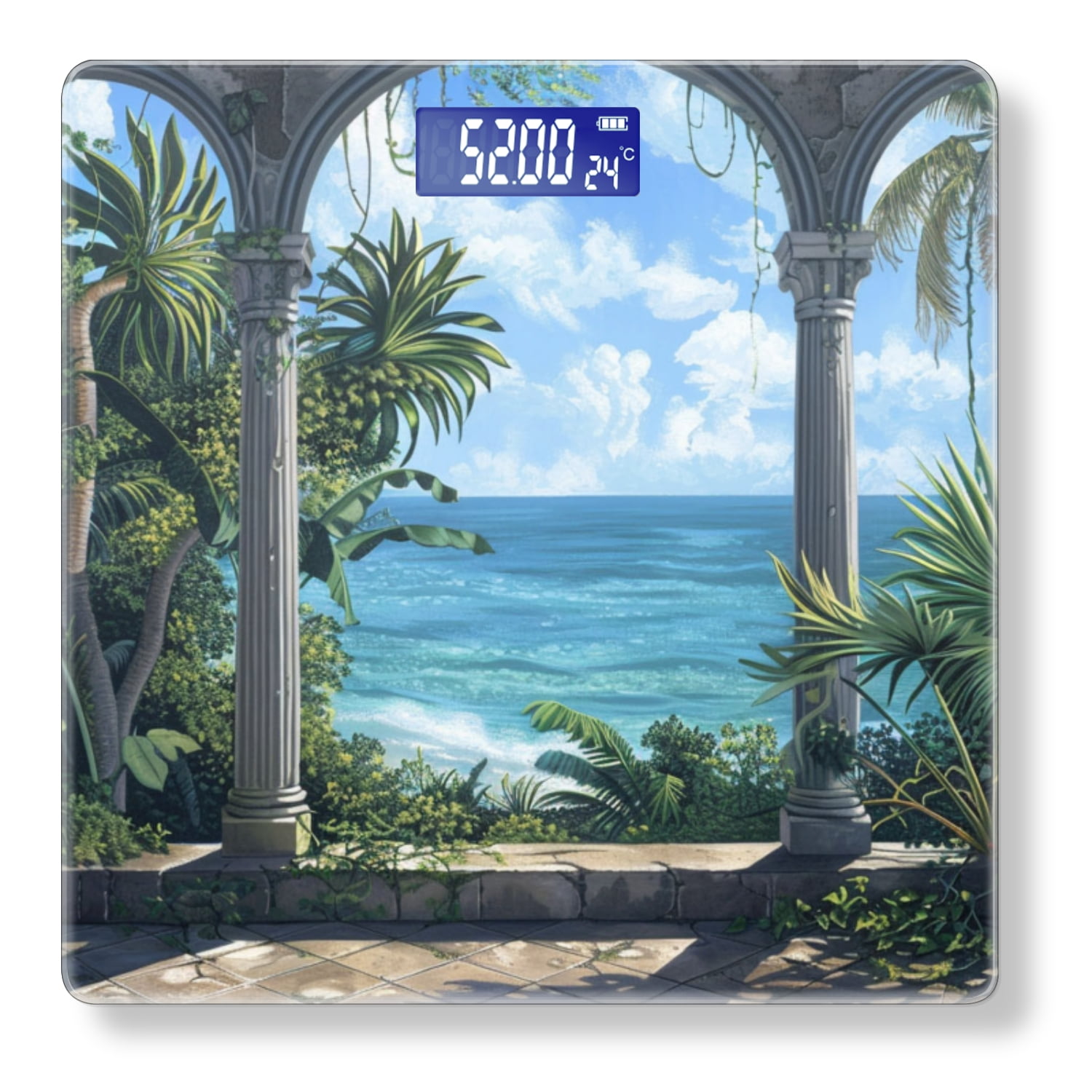 High Precision Body Weight Scale Smart Bathroom Scales with Large LCD ...