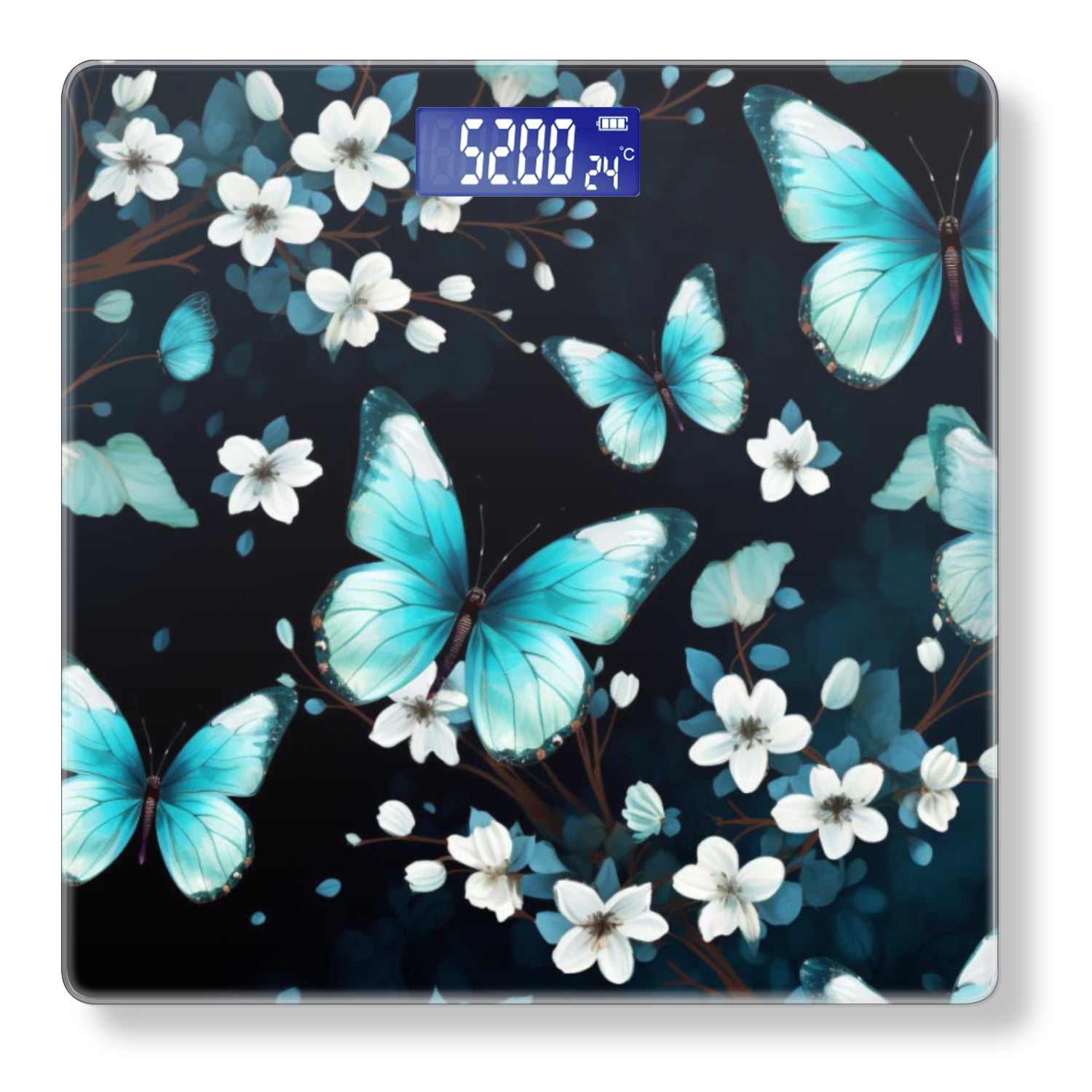 High Precision Body Weight Scale Smart Bathroom Scales with Large LCD ...